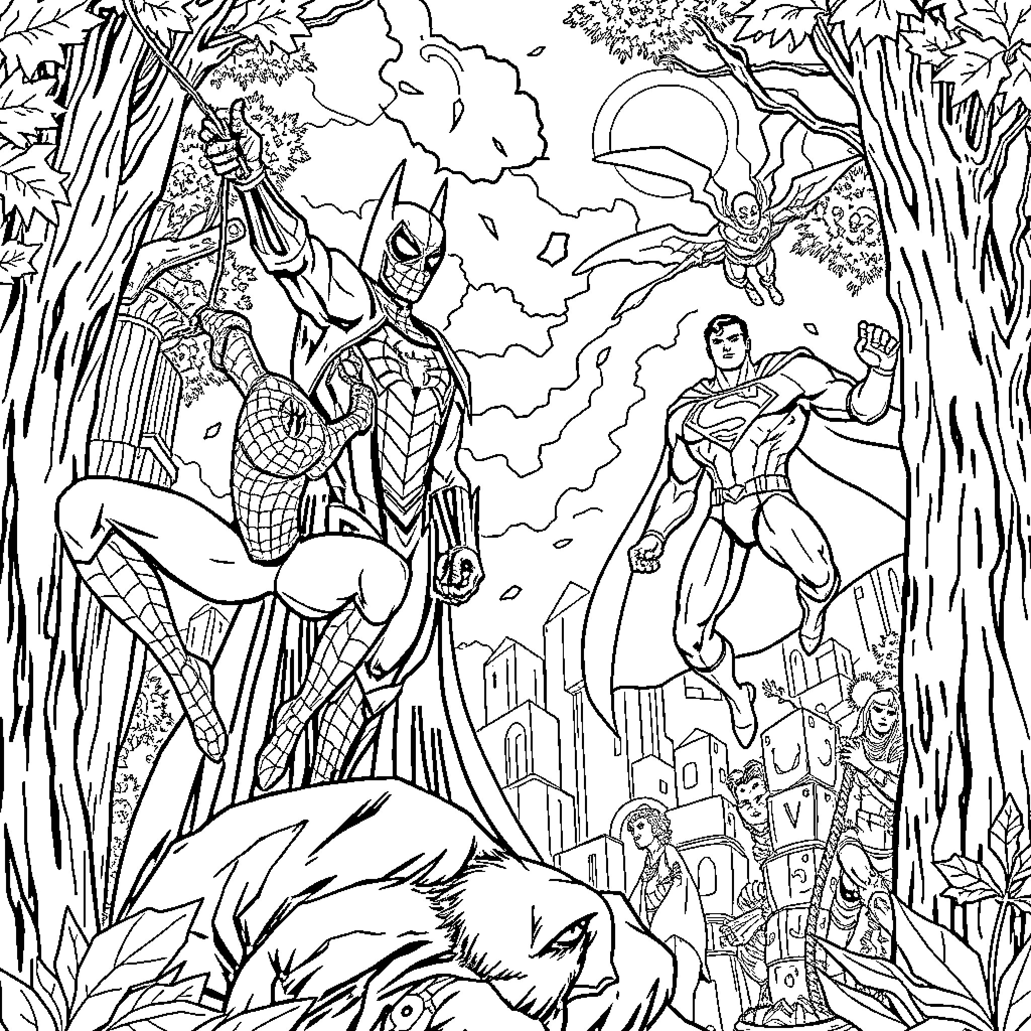 Best Superhero Coloring Pages (Free Printable PDF)
