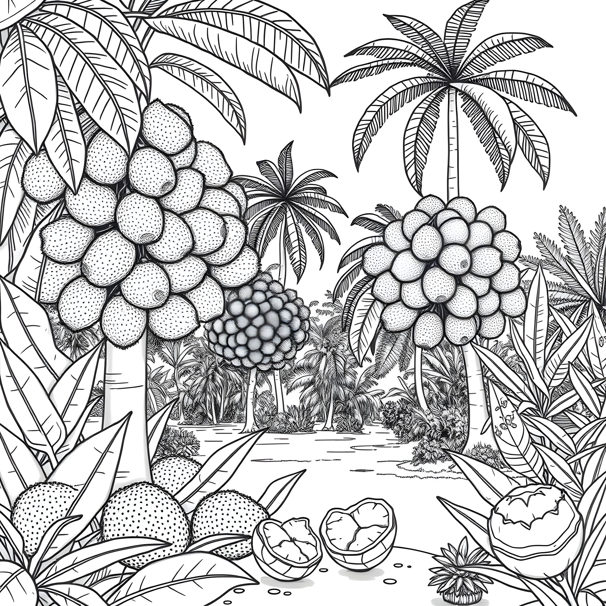 Best Breadfruit Coloring Pages (Free Printable PDF)