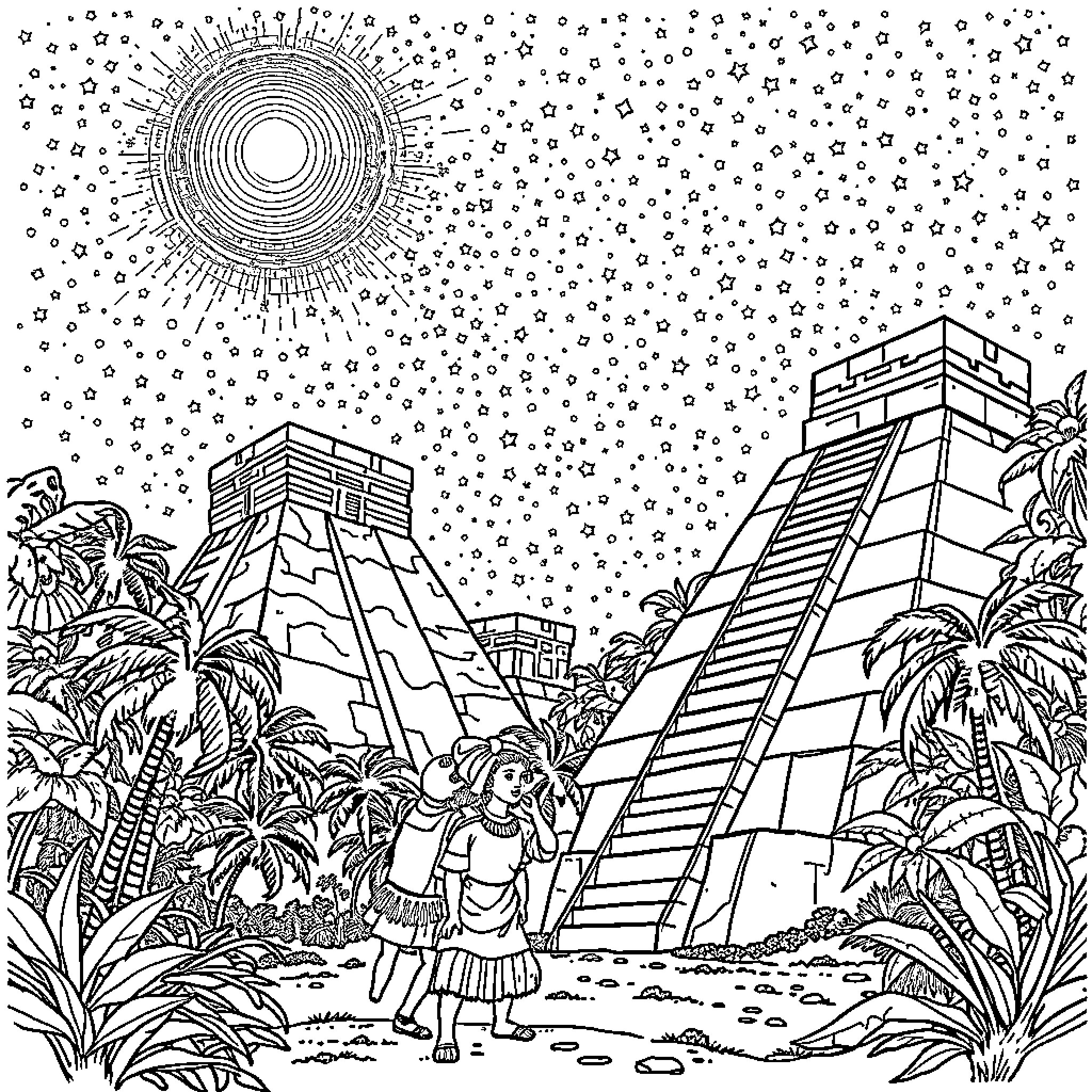 Best Mayan Coloring Pages (Free Printable PDF)