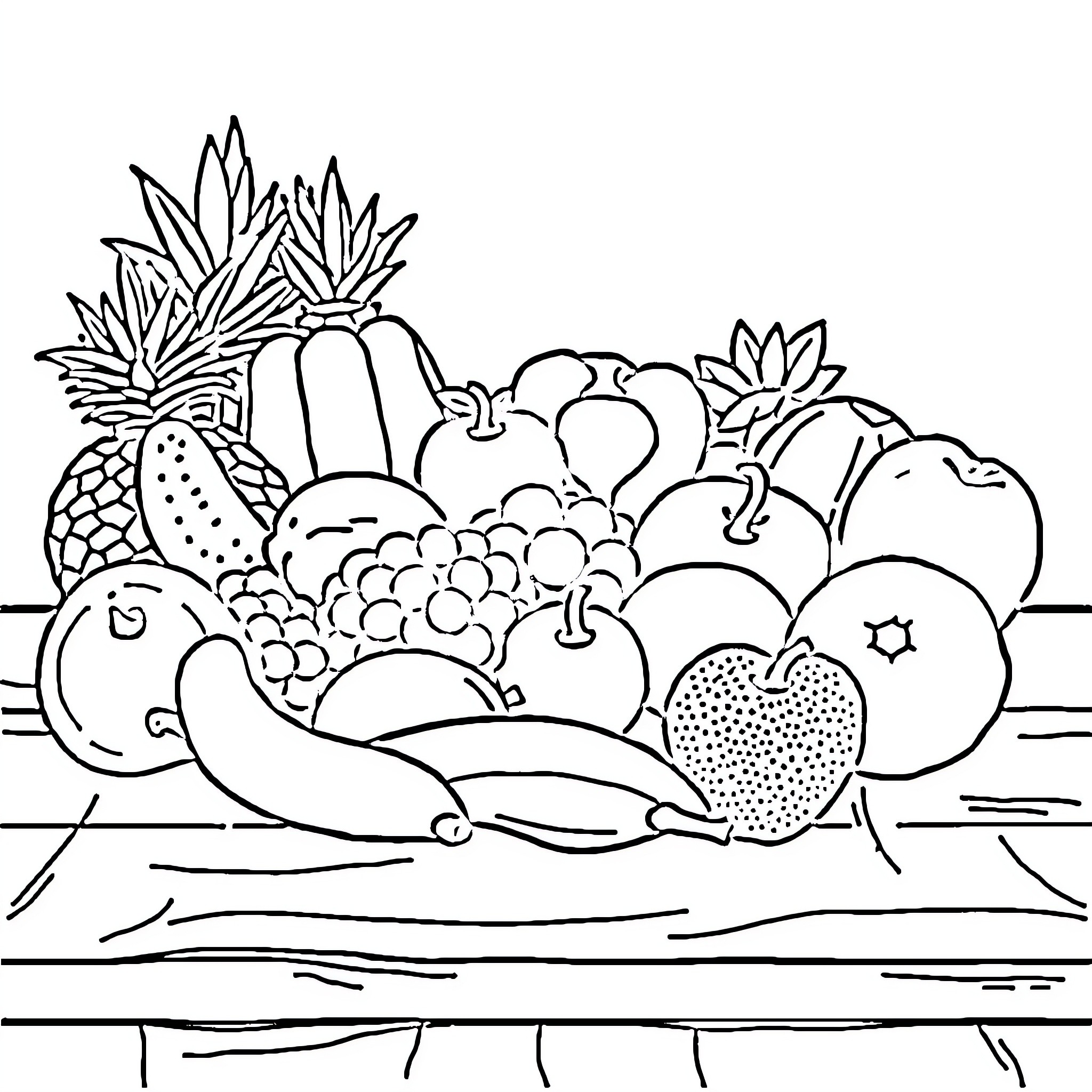 Best Fruit Coloring Pages (Free Printable PDF)