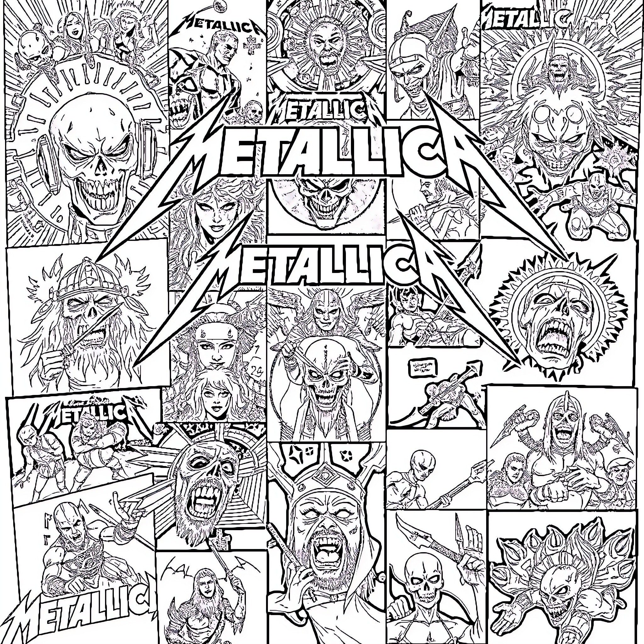 Best Metallica Coloring Pages (Free Printable PDF)