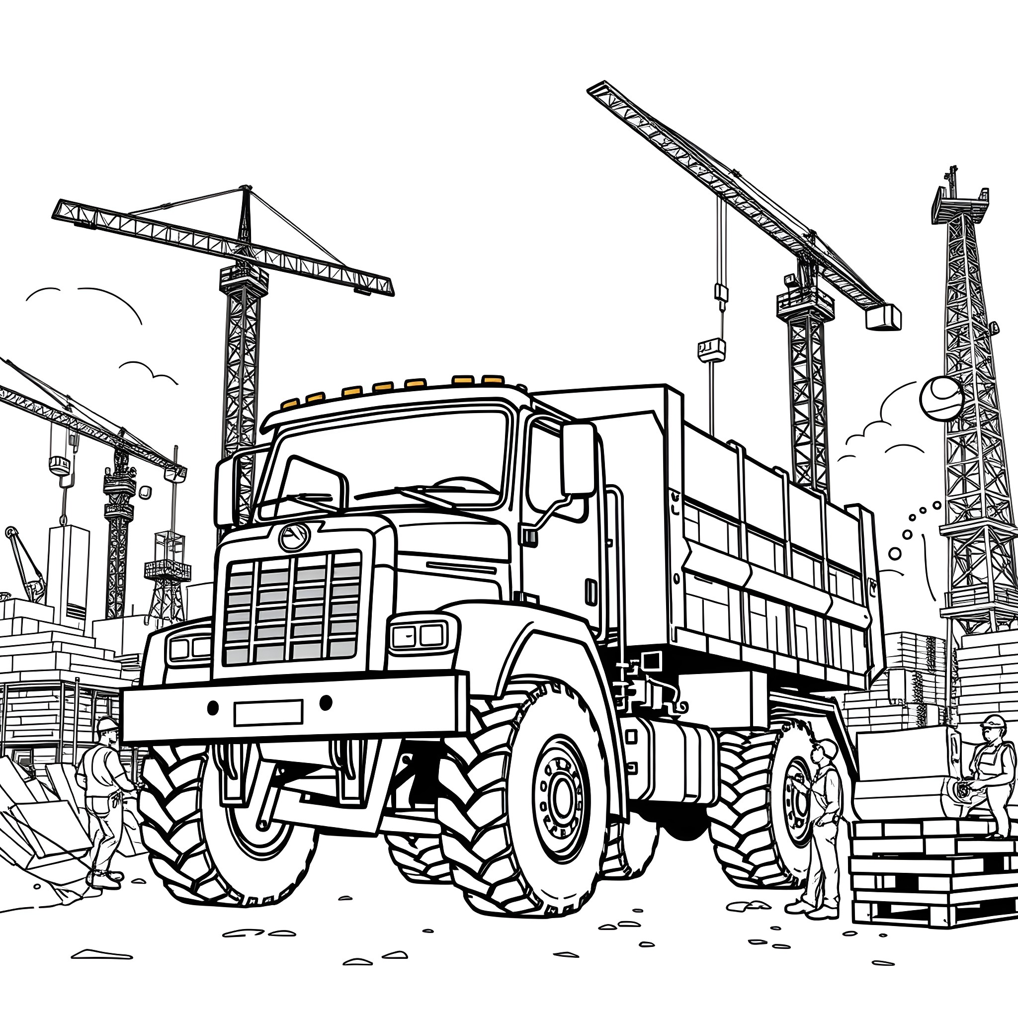 26 Best Truck Coloring Pages (Free Printable PDFs)