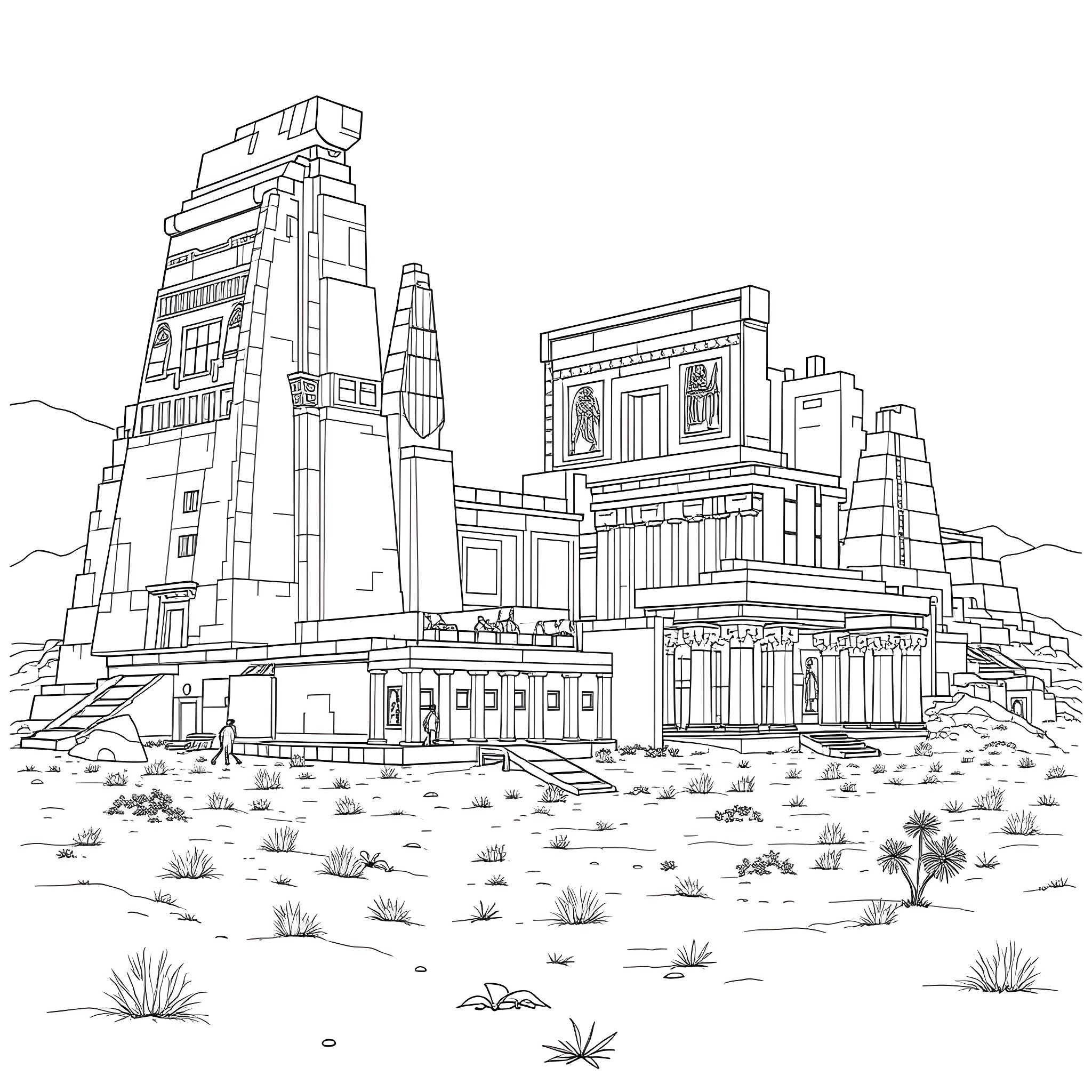 Best Ancient Architecture Coloring Pages (Free Printable PDF)