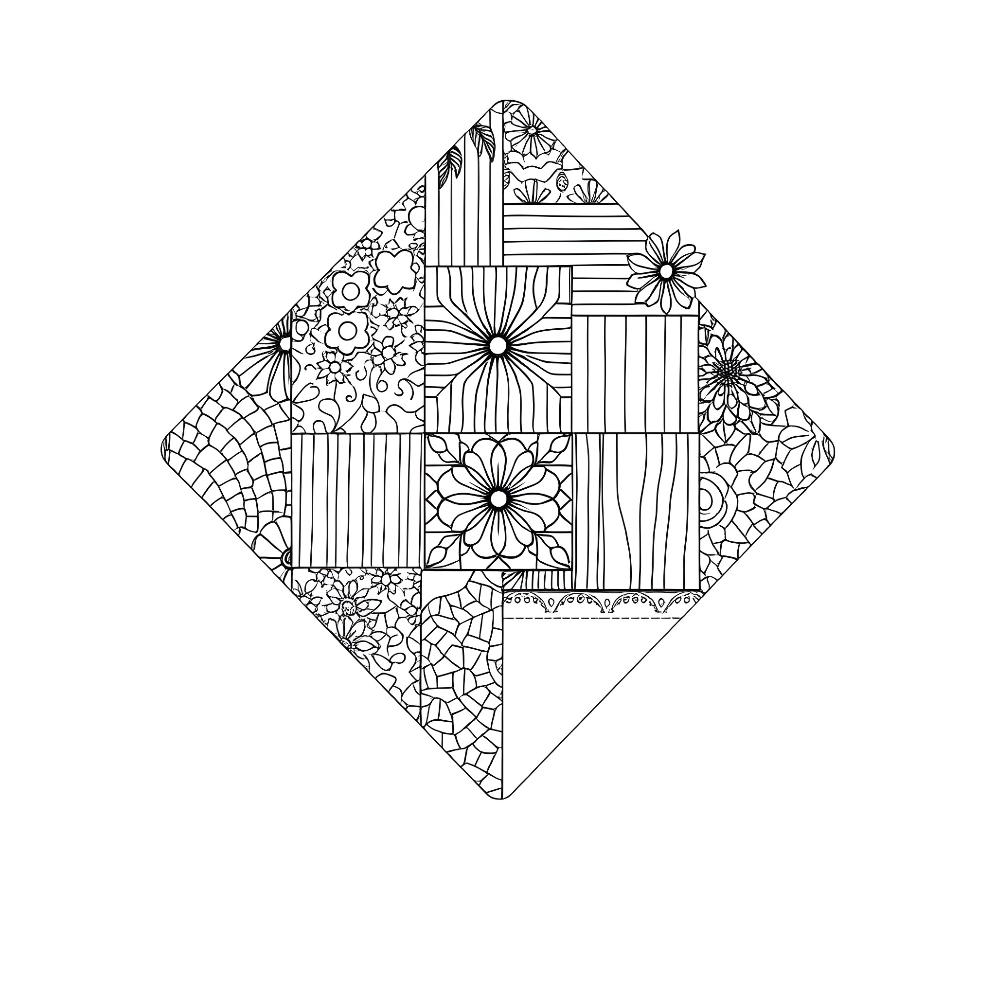 120 Best Patchwork Coloring Pages (Free Printable PDFs)