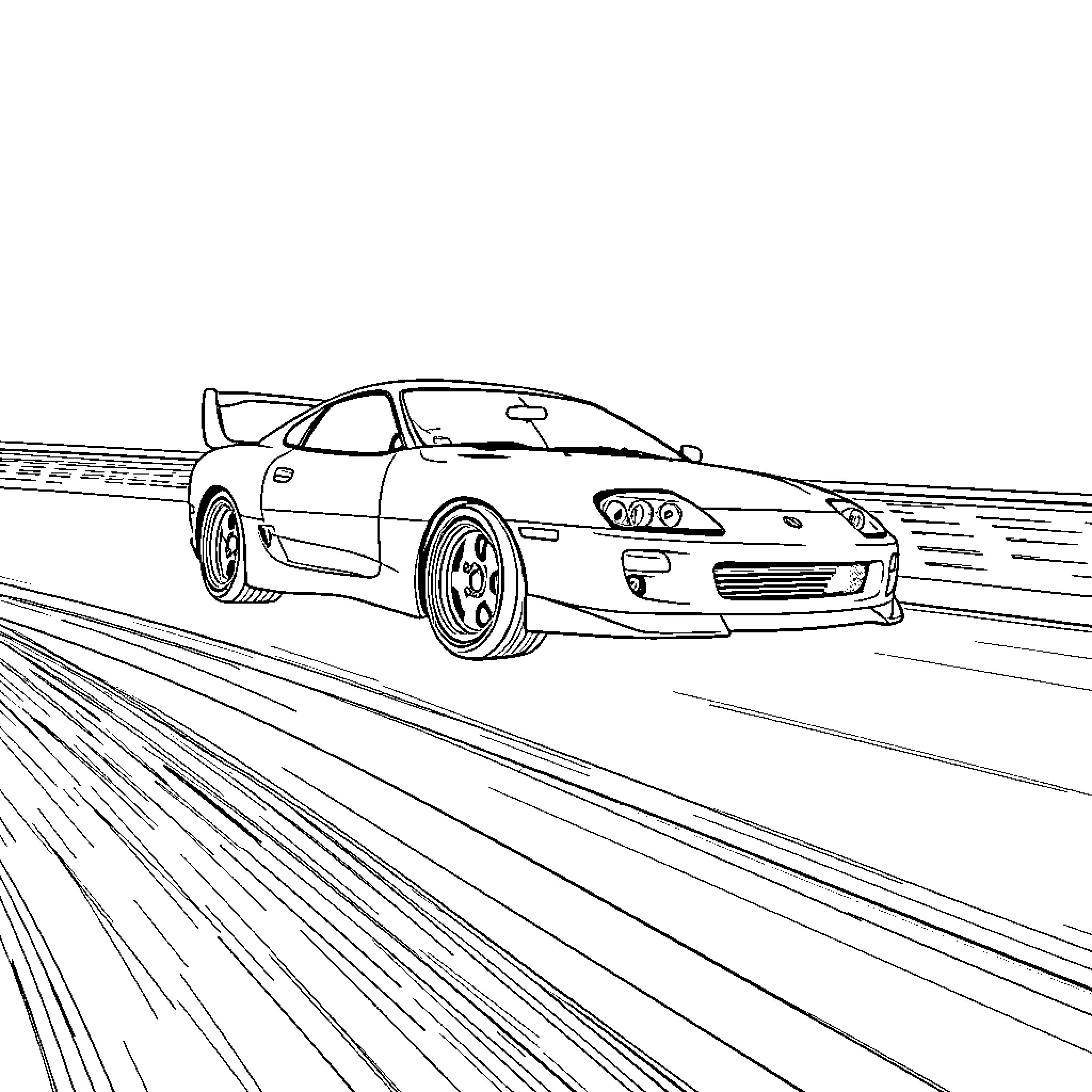 Best Toyota Supra Coloring Pages (Free Printable PDF)