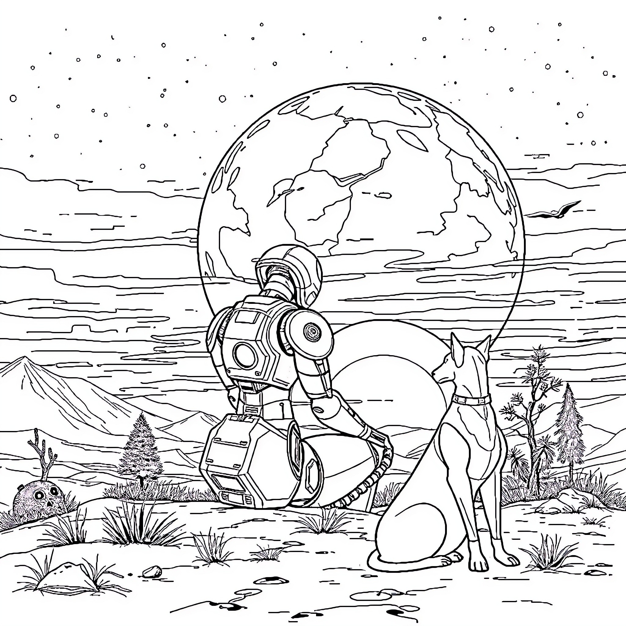 17 Best Cyborg Coloring Pages (Free Printable PDFs)