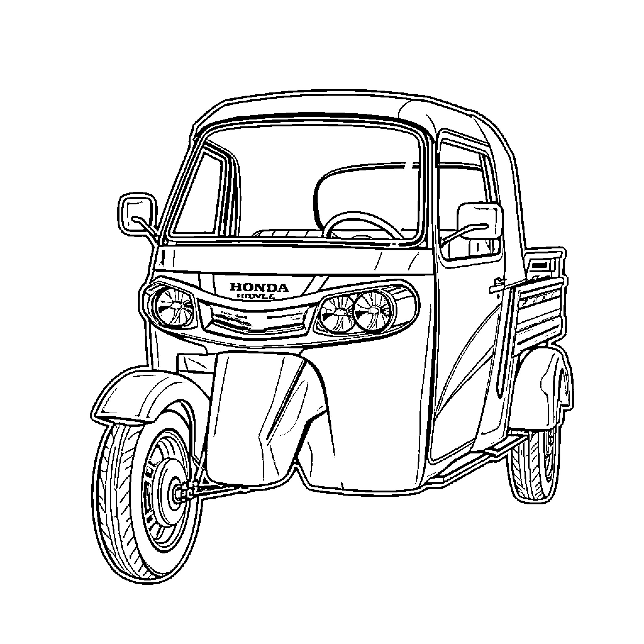 Best Honda Coloring Pages (Free Printable PDF)