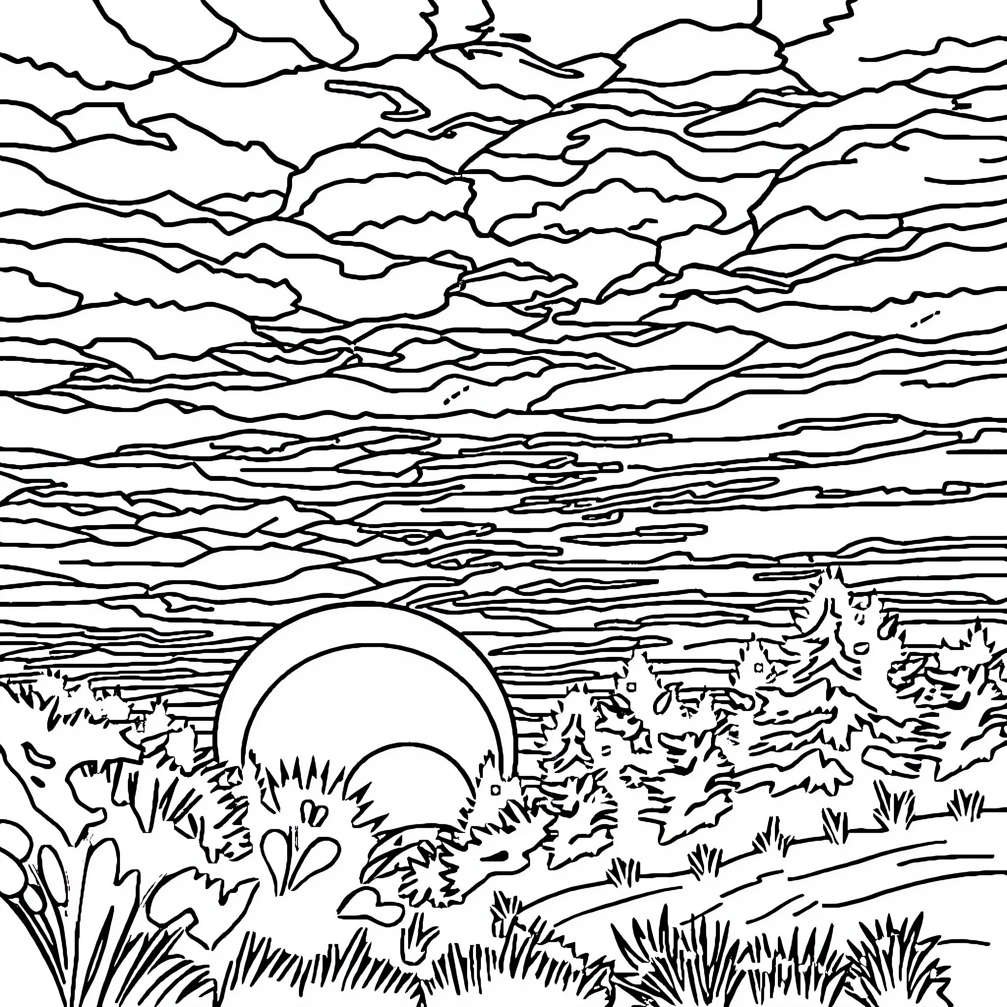 118 Best Sunset Coloring Pages (Free Printable PDFs)