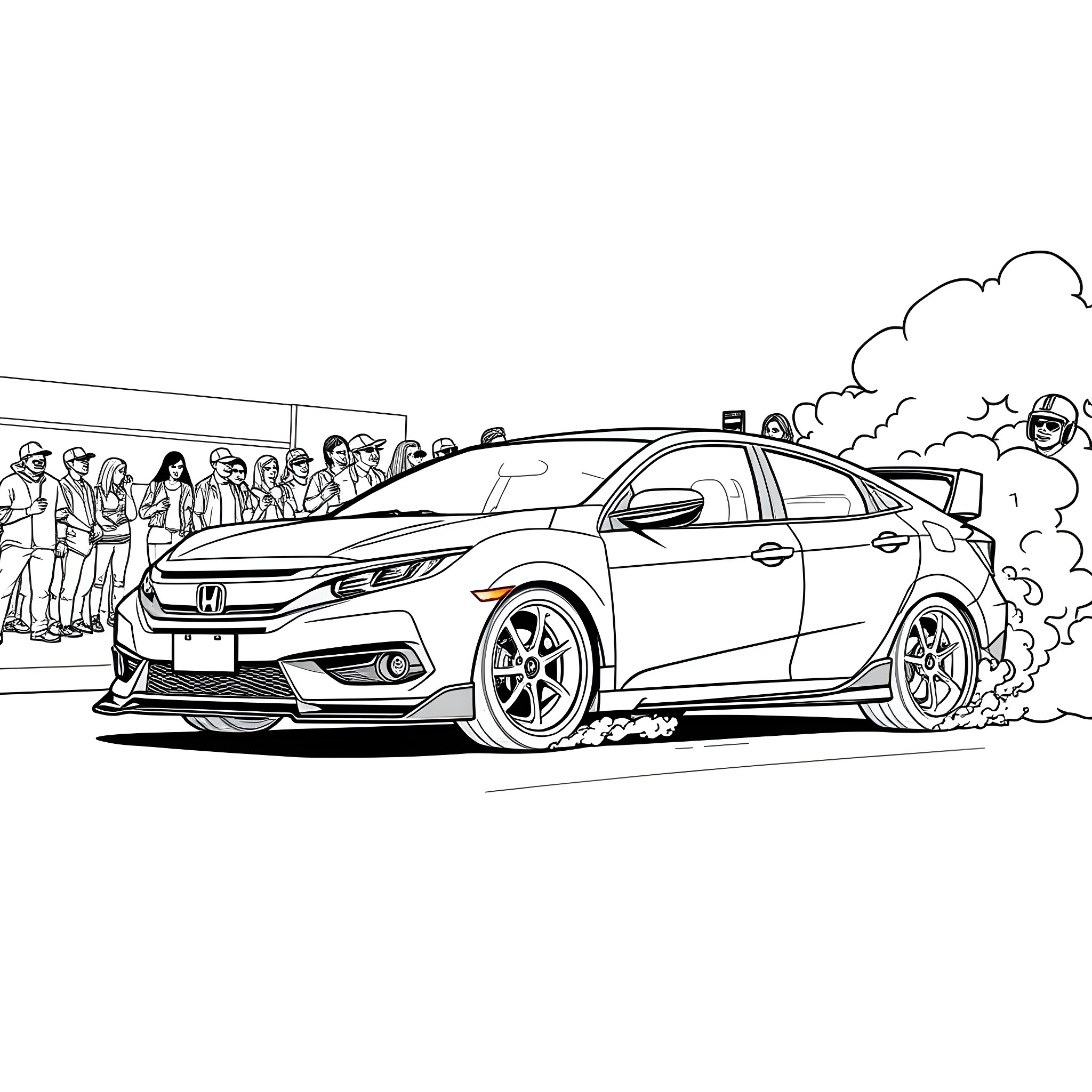 Best Honda Civic Coloring Pages (Free Printable PDF)