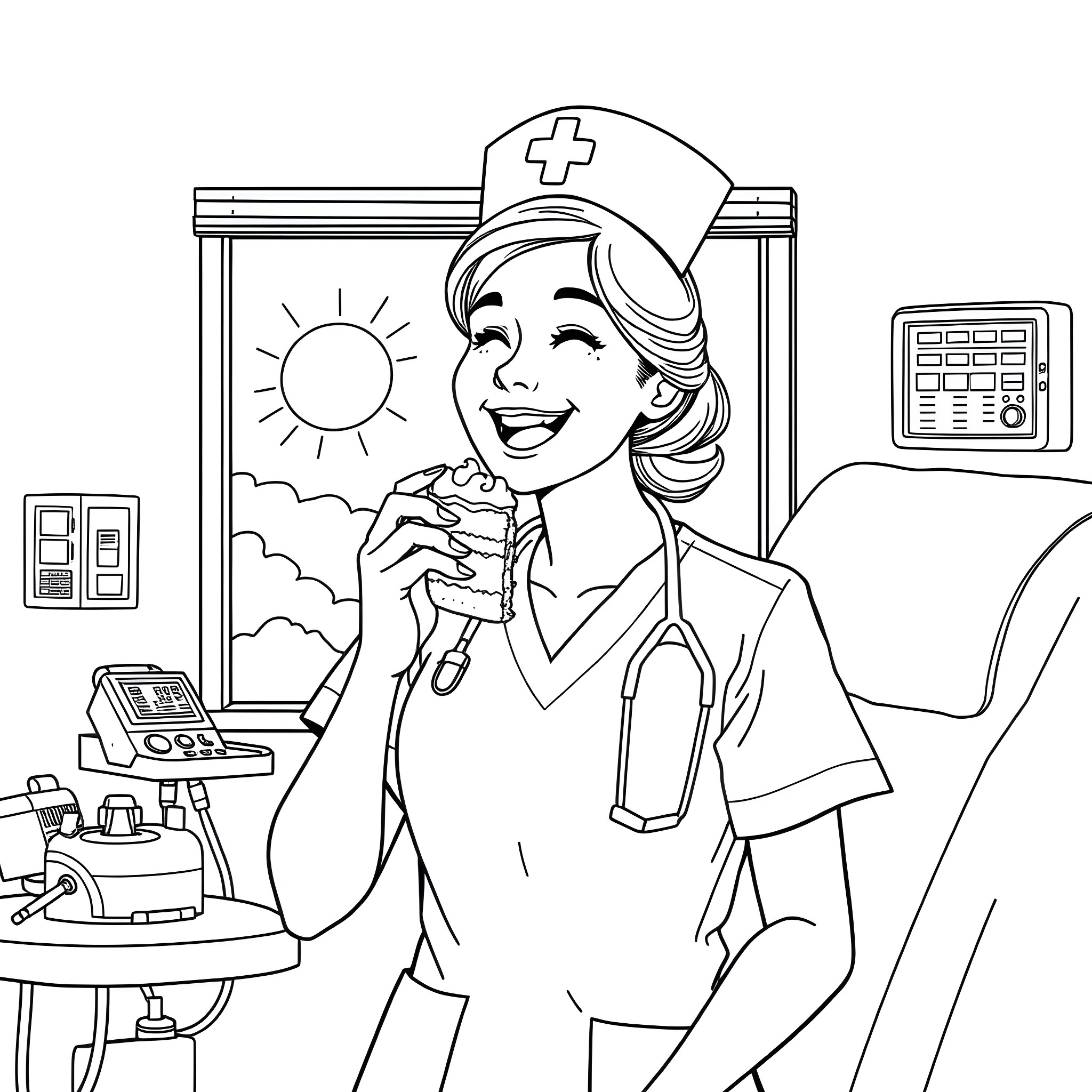 Best Nurse Coloring Pages (Free Printable PDF)