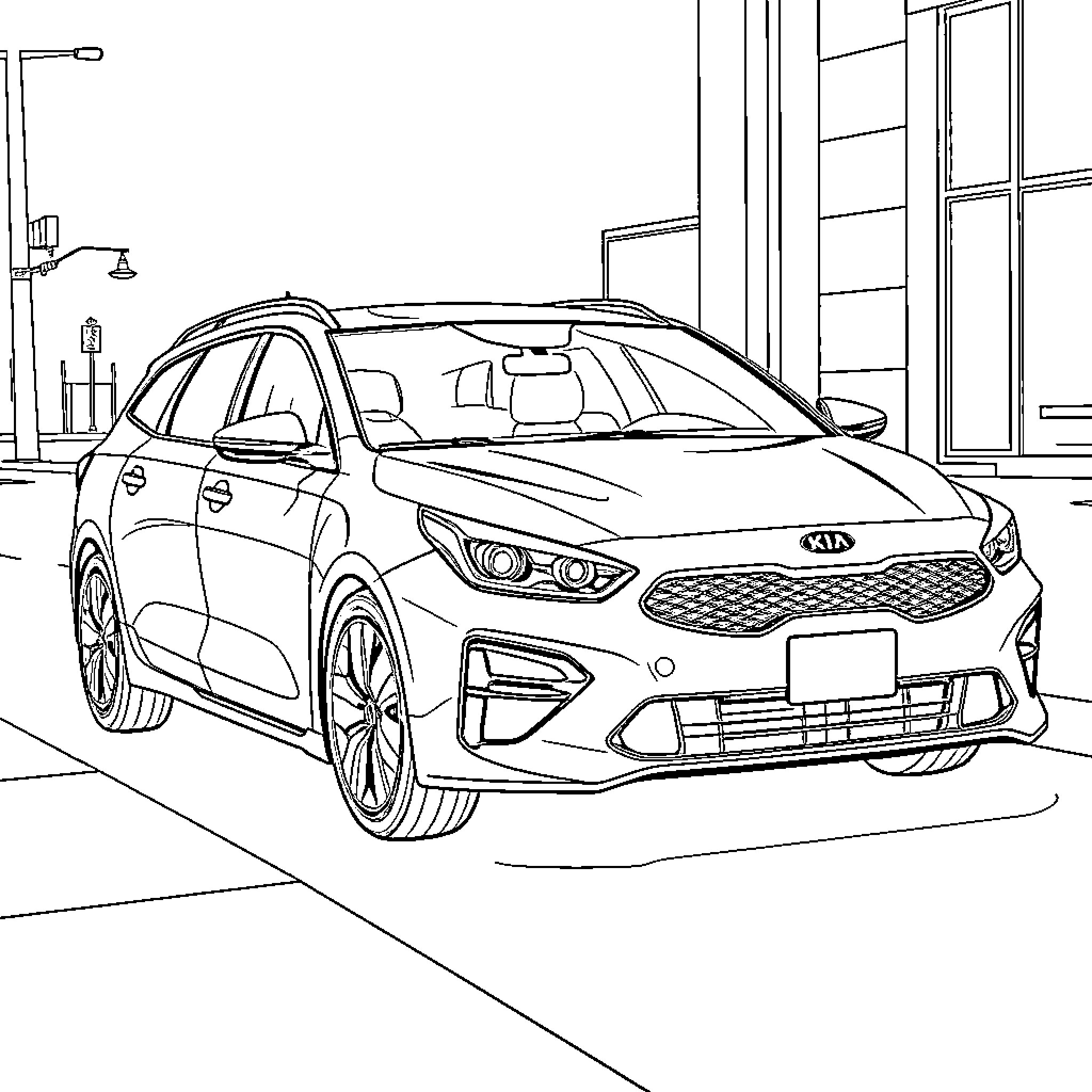 Best Kia Ceed Coloring Pages (Free Printable PDF)
