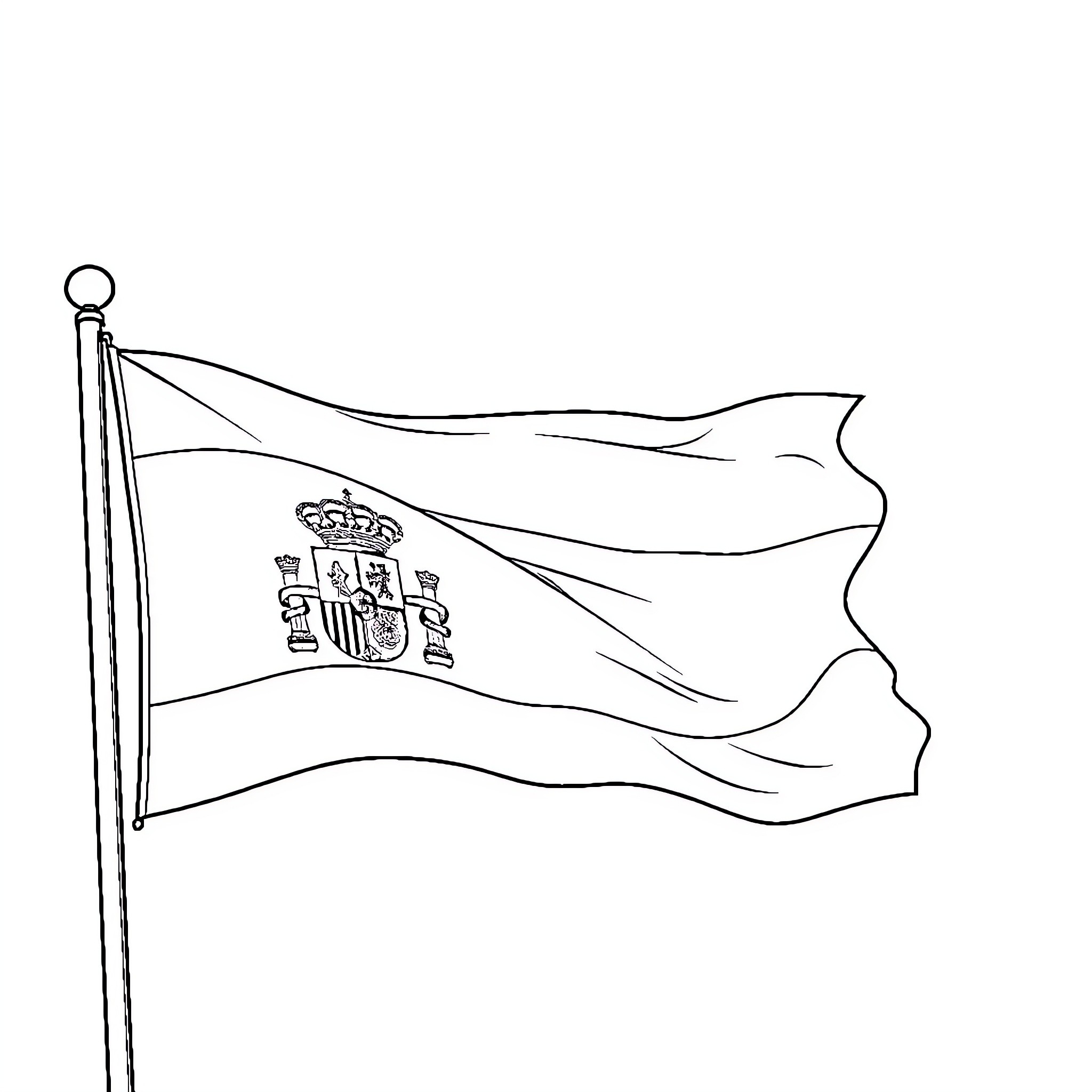 Best Spain Flag Coloring Pages (Free Printable PDF)