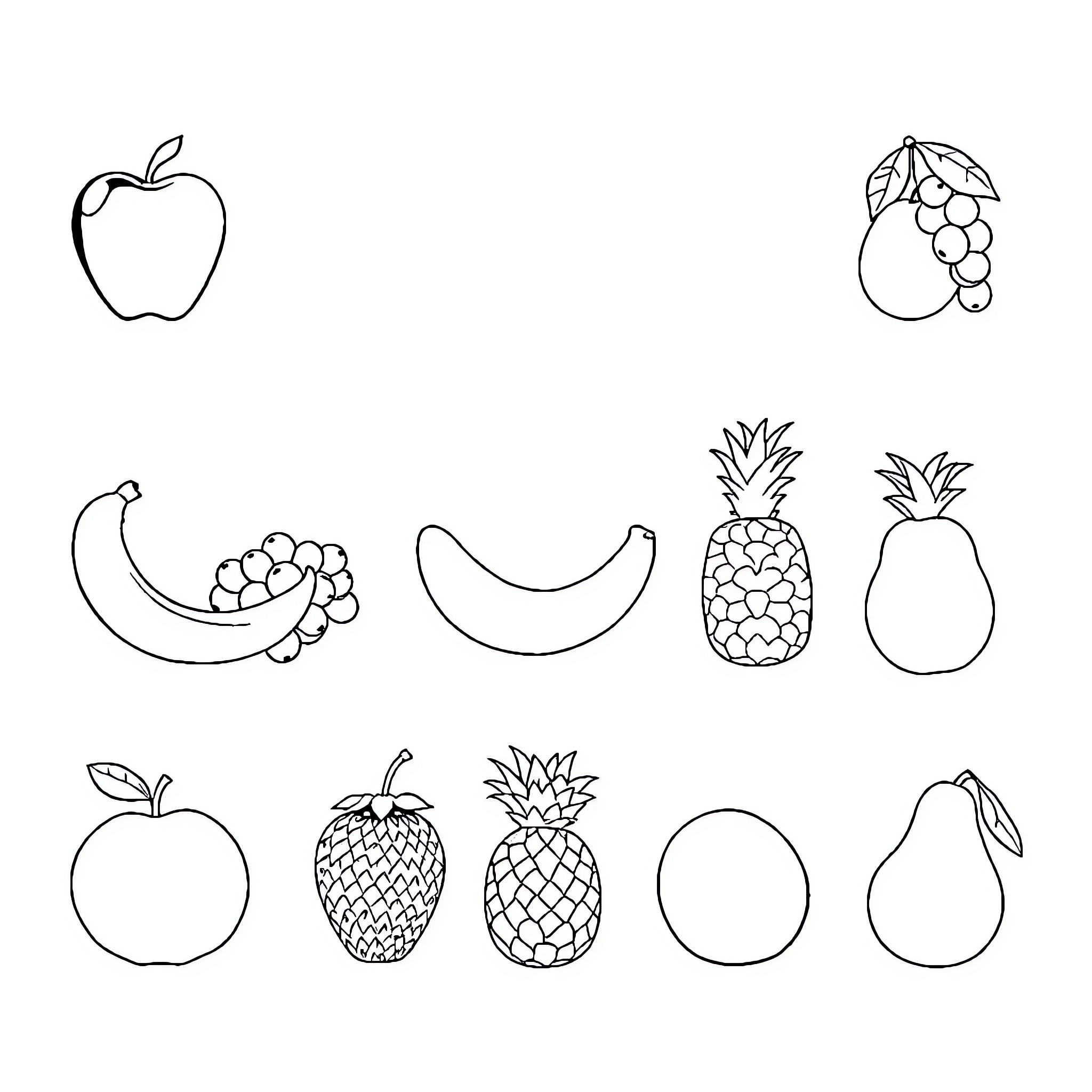 Best Fruit Coloring Pages (Free Printable PDF)