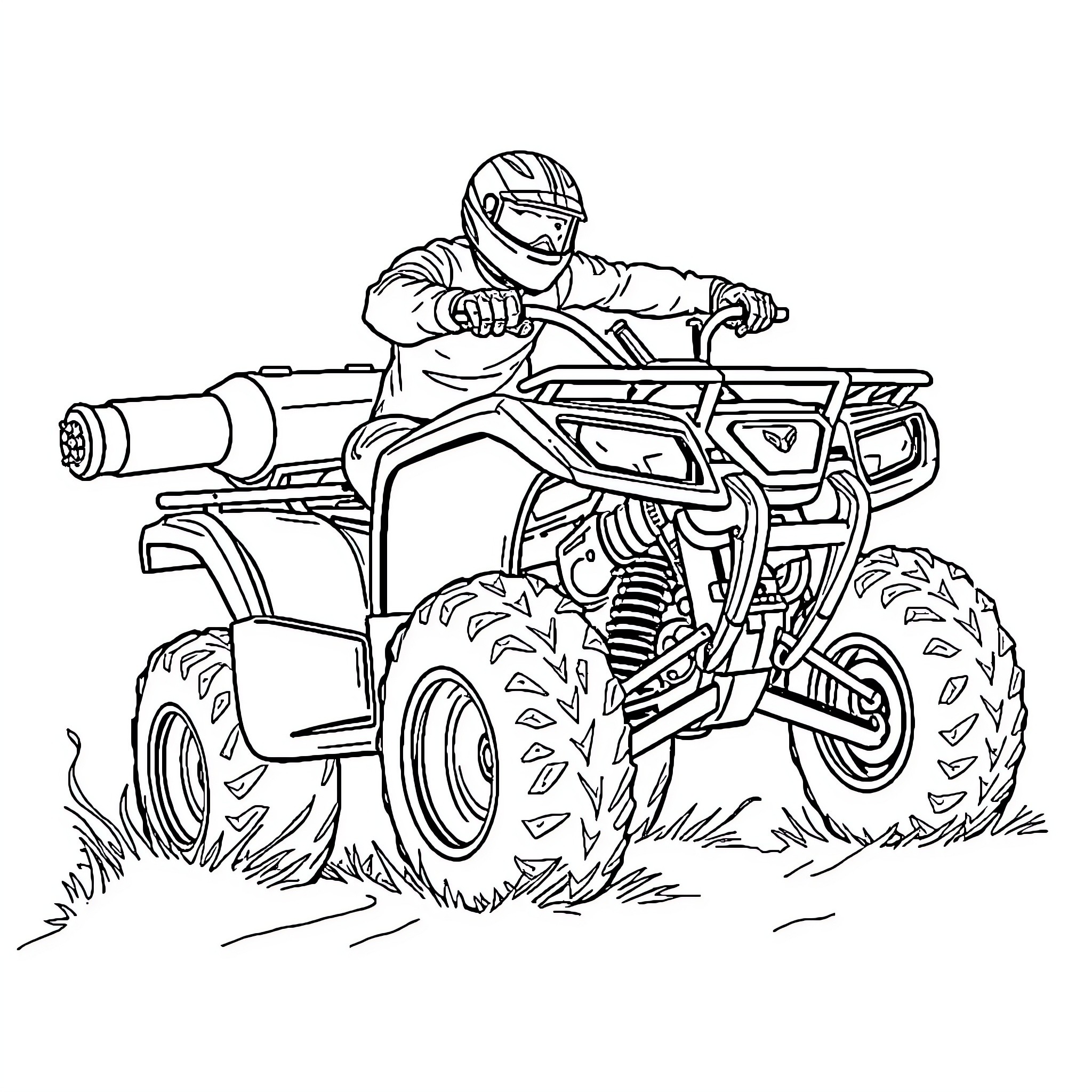 3 Best Quad Coloring Pages (Free Printable PDFs)