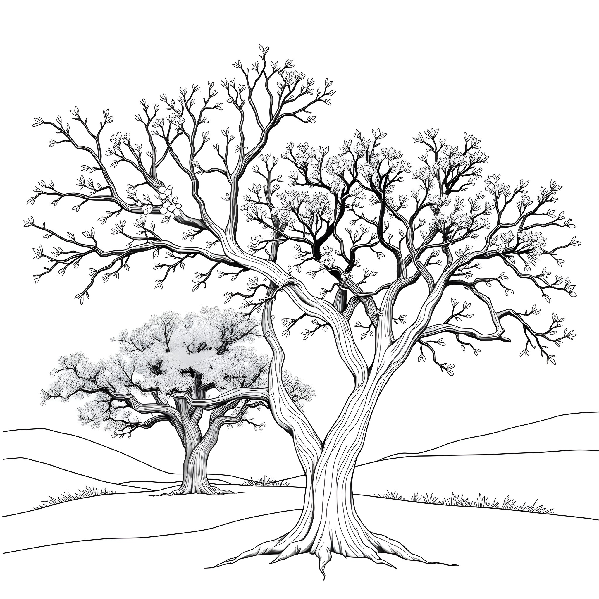 Best Tree Coloring Pages (Free Printable PDF)