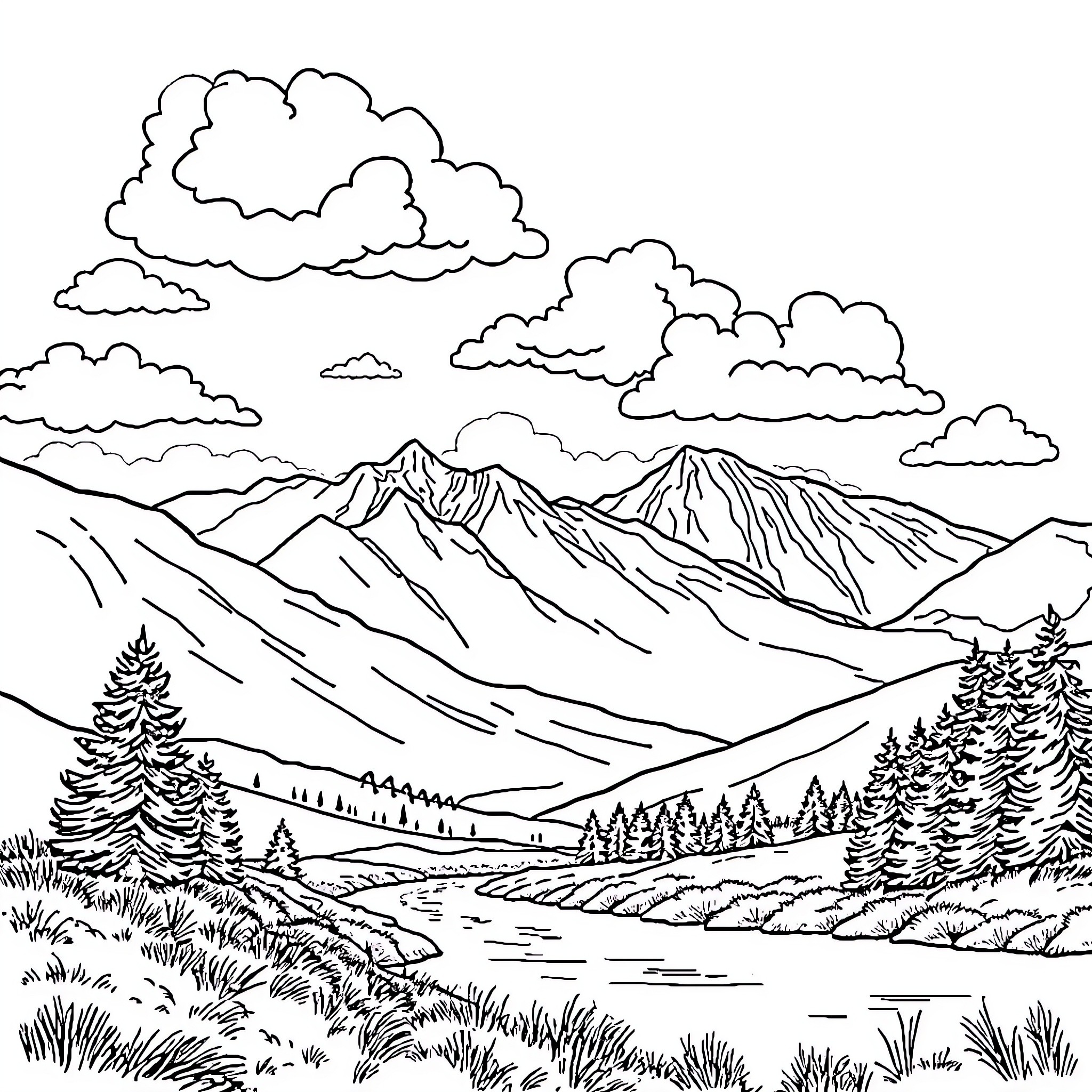 Best Landscape Coloring Pages (Free Printable PDF)