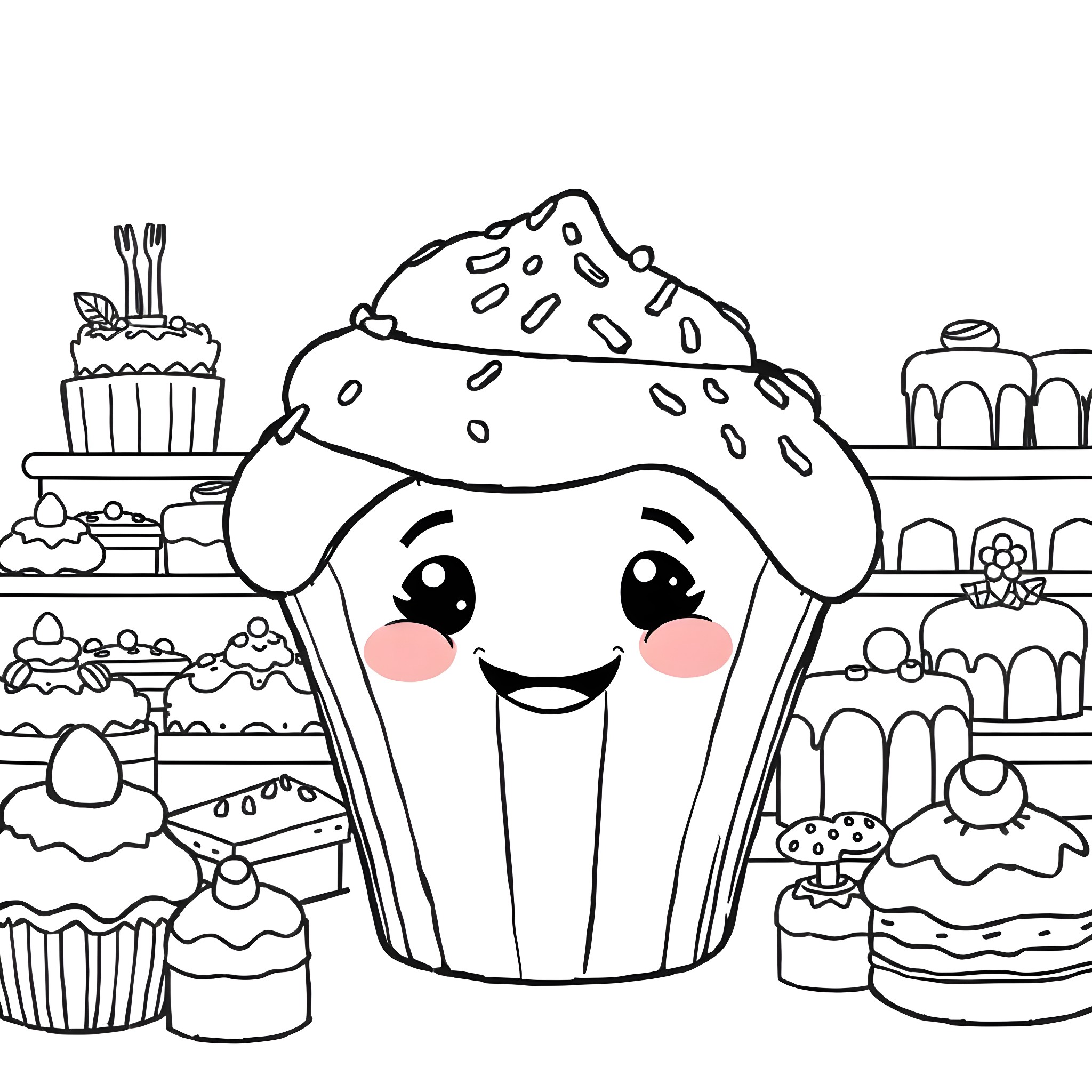4 Best Muffin Coloring Pages (Free Printable PDFs)