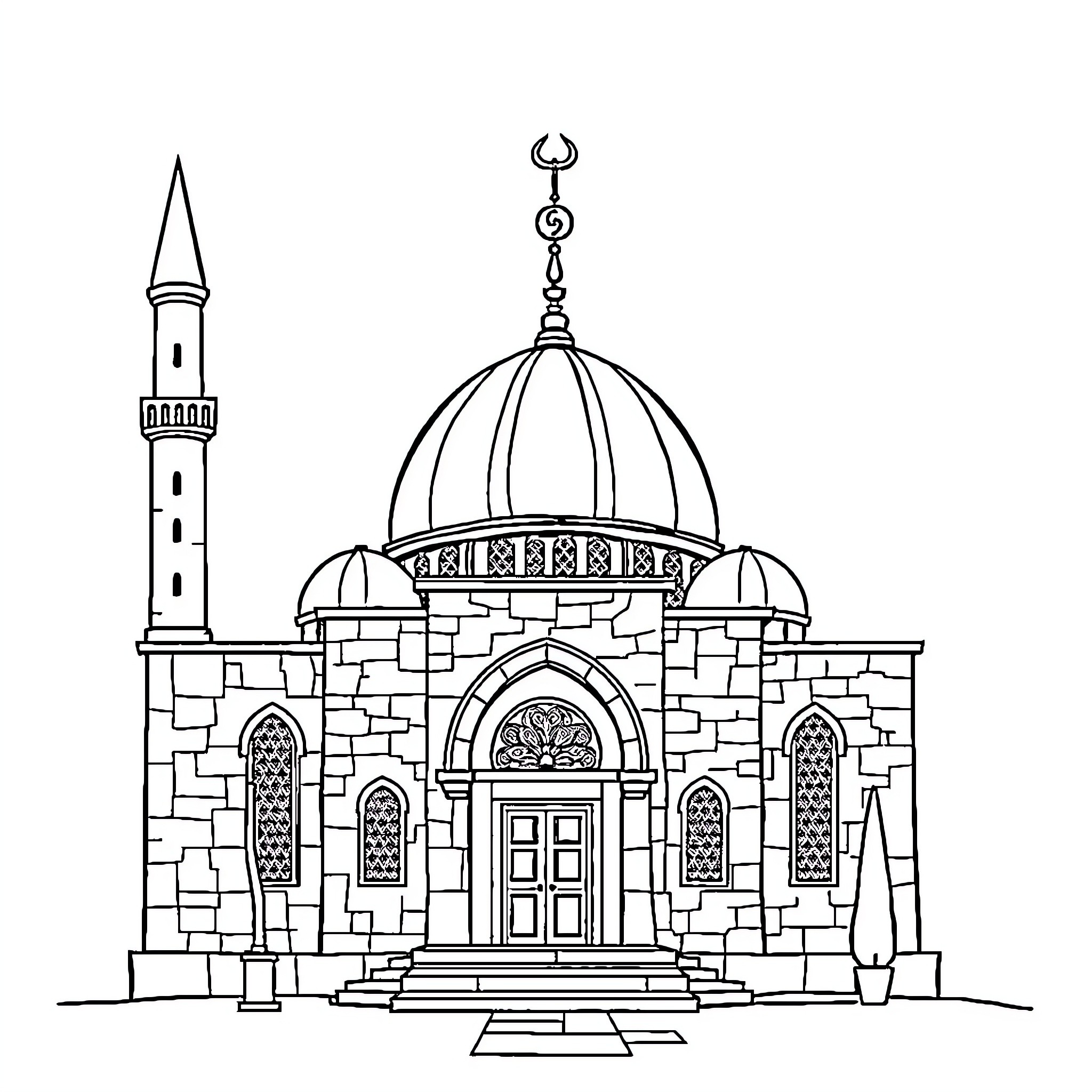 60 Best Mosque Coloring Pages (Free Printable PDFs)