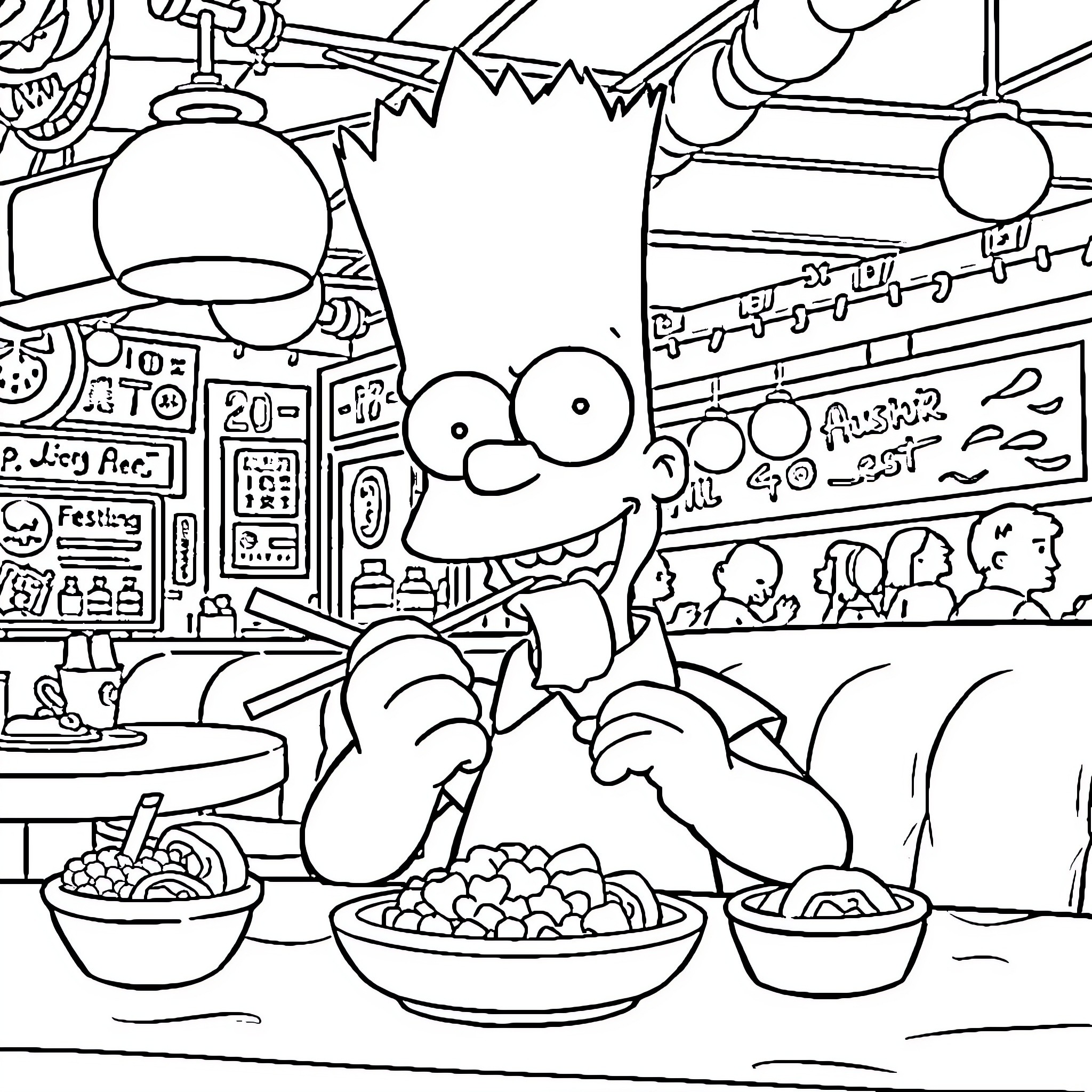 116 Best Bart Simpson Coloring Pages (Free Printable PDFs)