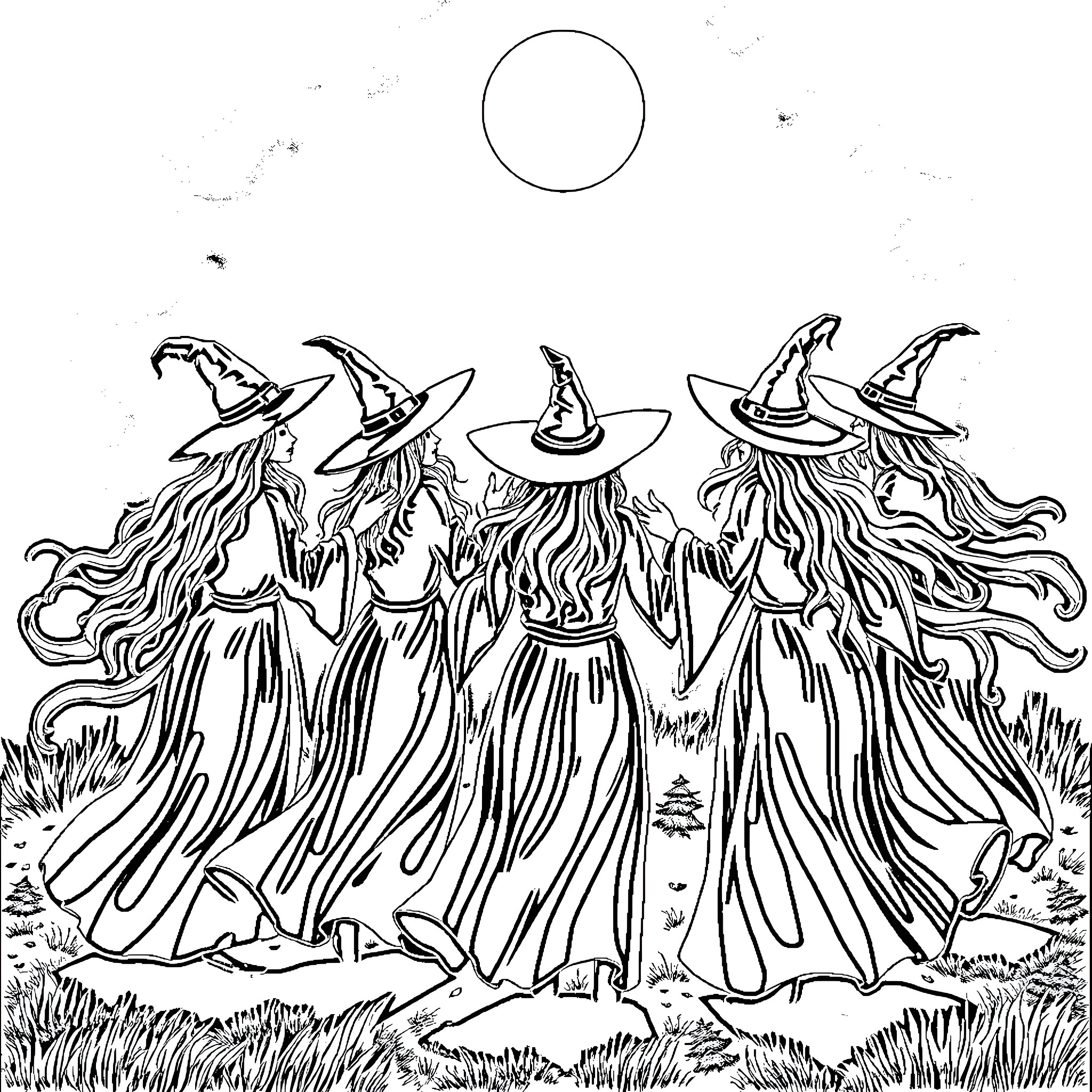 140 Best Witch Coloring Pages (Free Printable PDFs)