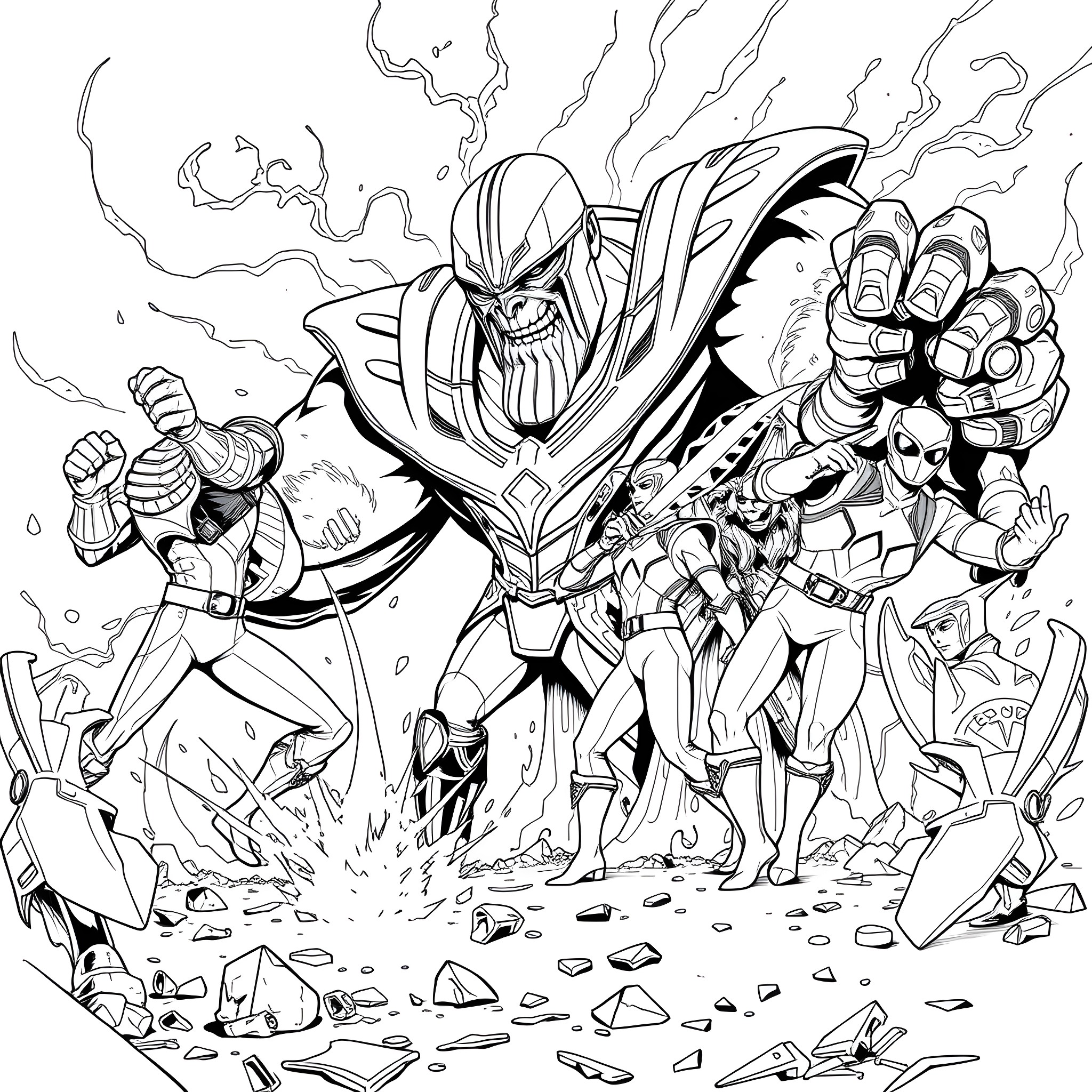 Best Thanos Coloring Pages (Free Printable PDF)