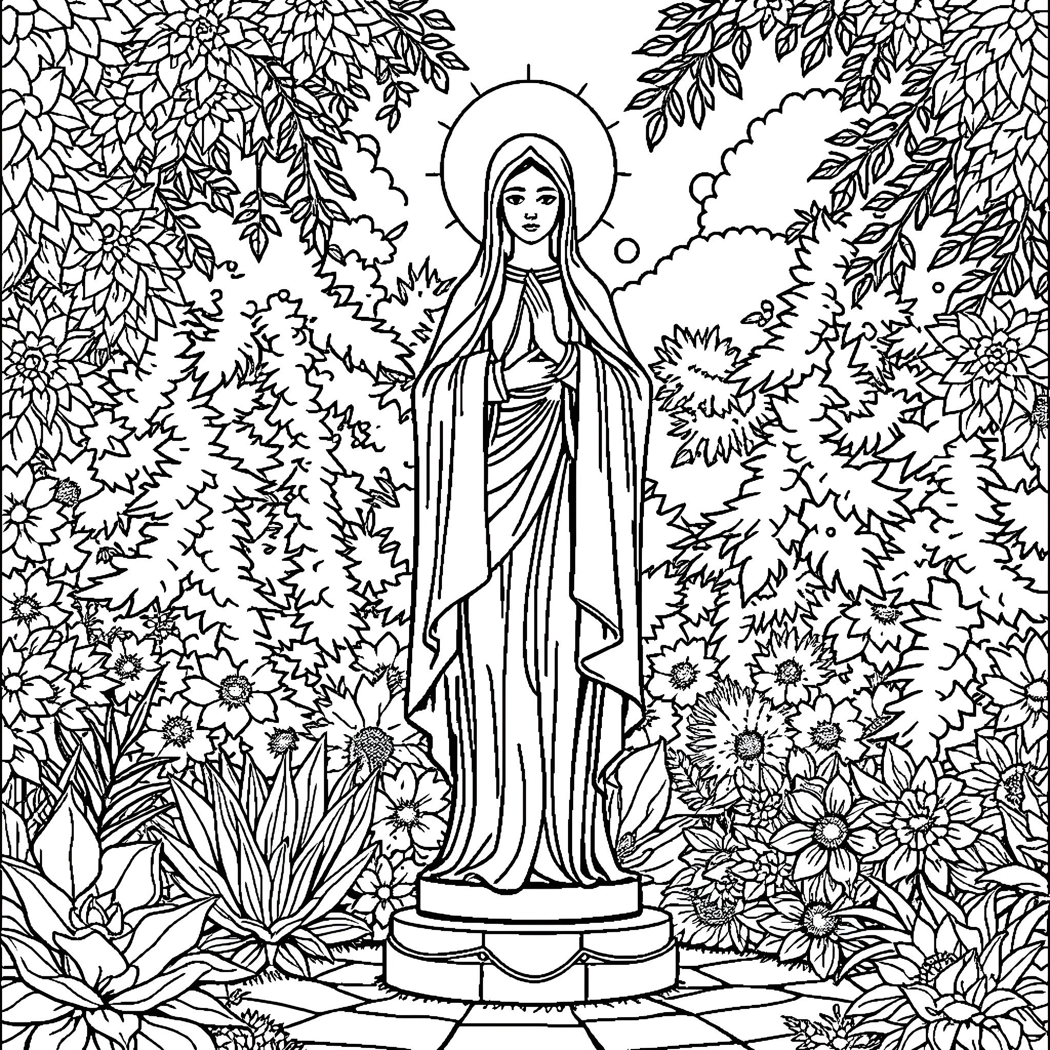 1 Best Our Lady of the Trinity Coloring Pages (Free Printable PDFs)