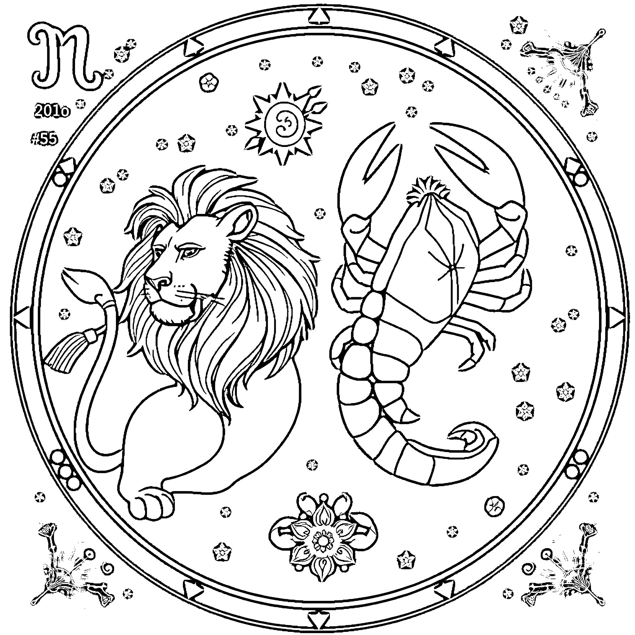 2 Best Zodiac Sign Coloring Pages (Free Printable PDFs)