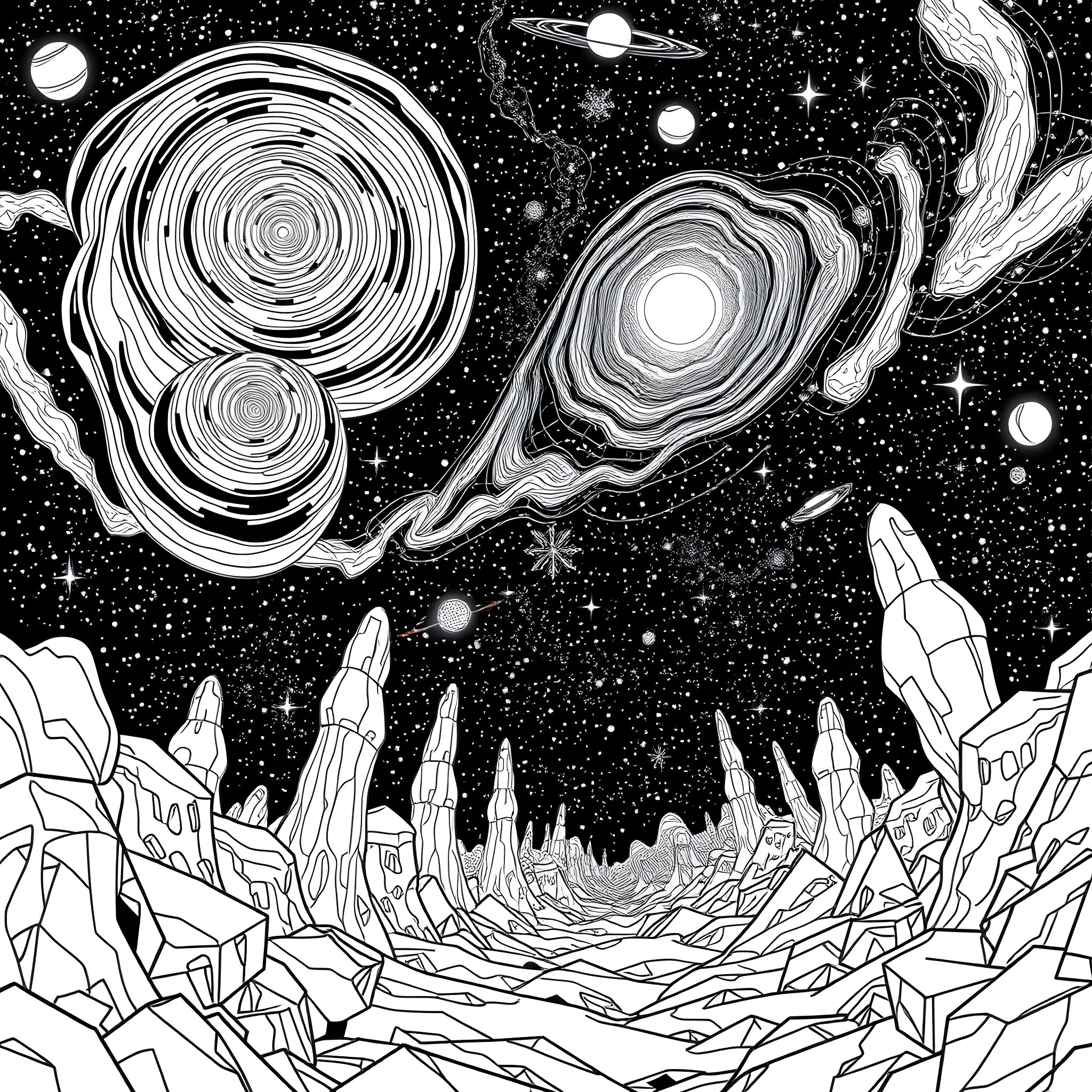 Best Space Coloring Pages (Free Printable PDF)