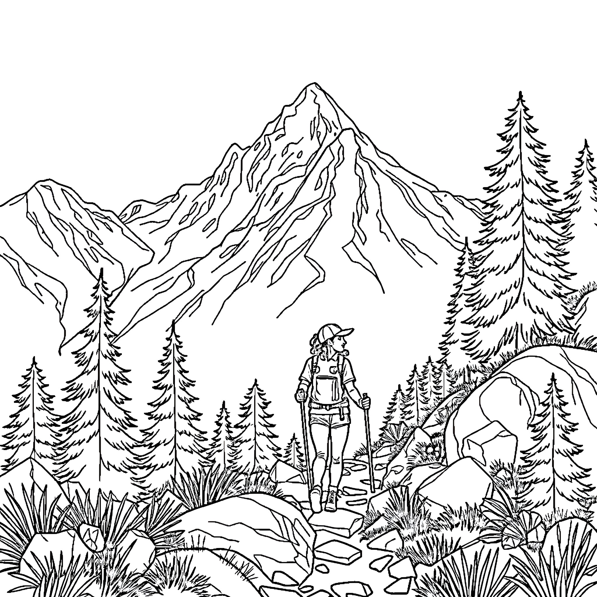 8 Best Hiker Coloring Pages (Free Printable PDFs)