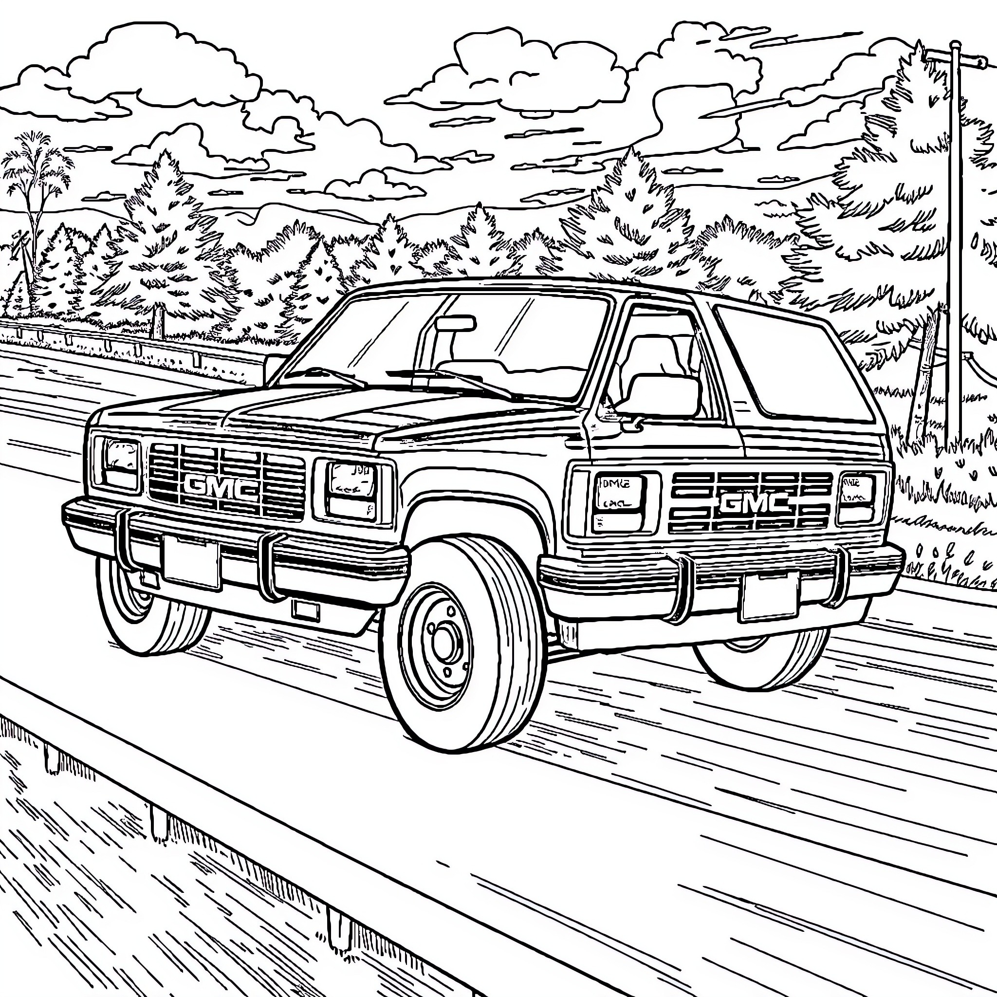 Best Gmc Coloring Pages (Free Printable PDF)
