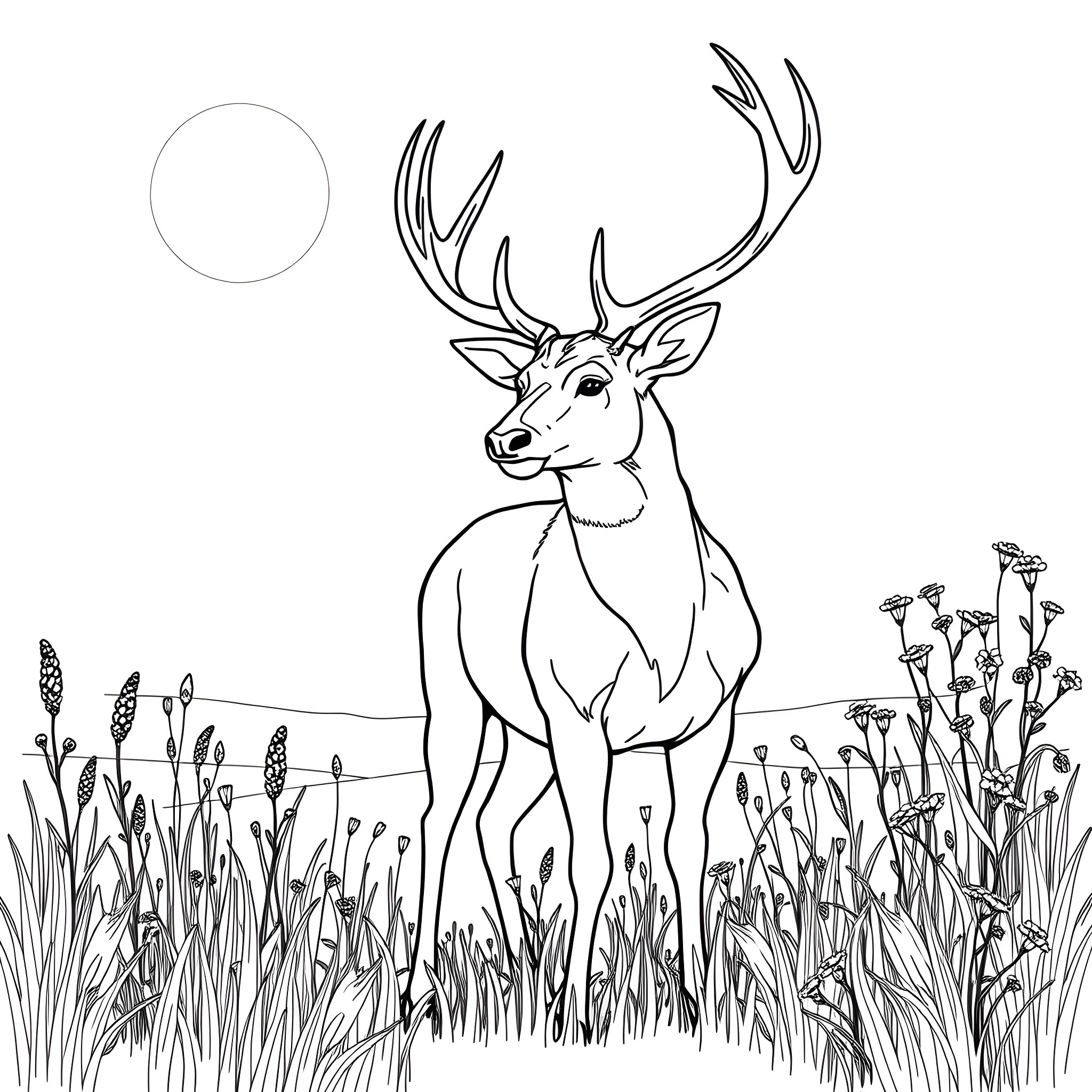 Best Deer Coloring Pages (Free Printable PDF)