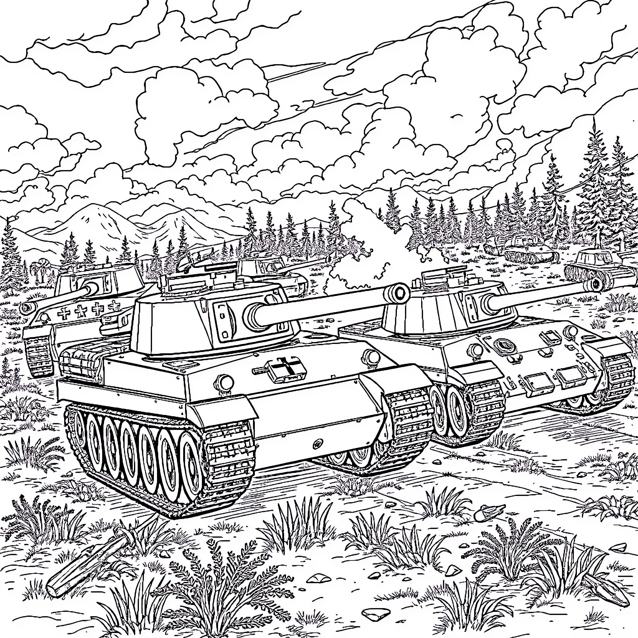 62 Best Tank Coloring Pages (Free Printable PDFs)