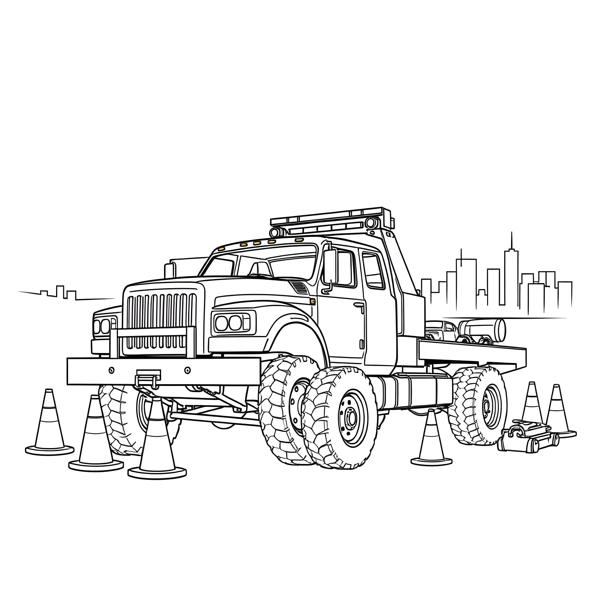54 Best Wrecker Coloring Pages (Free Printable PDFs)