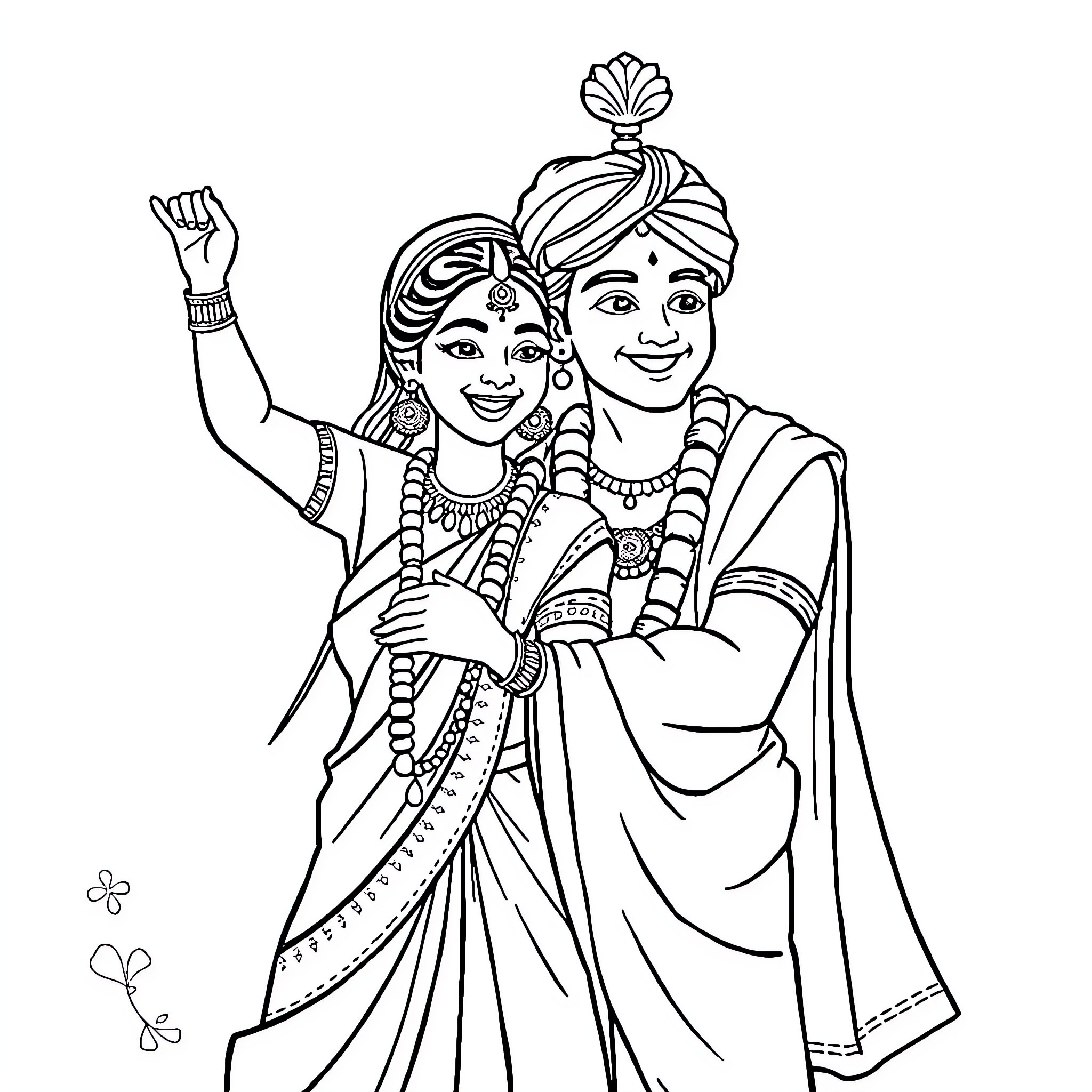 Best Radha Coloring Pages (Free Printable PDF)