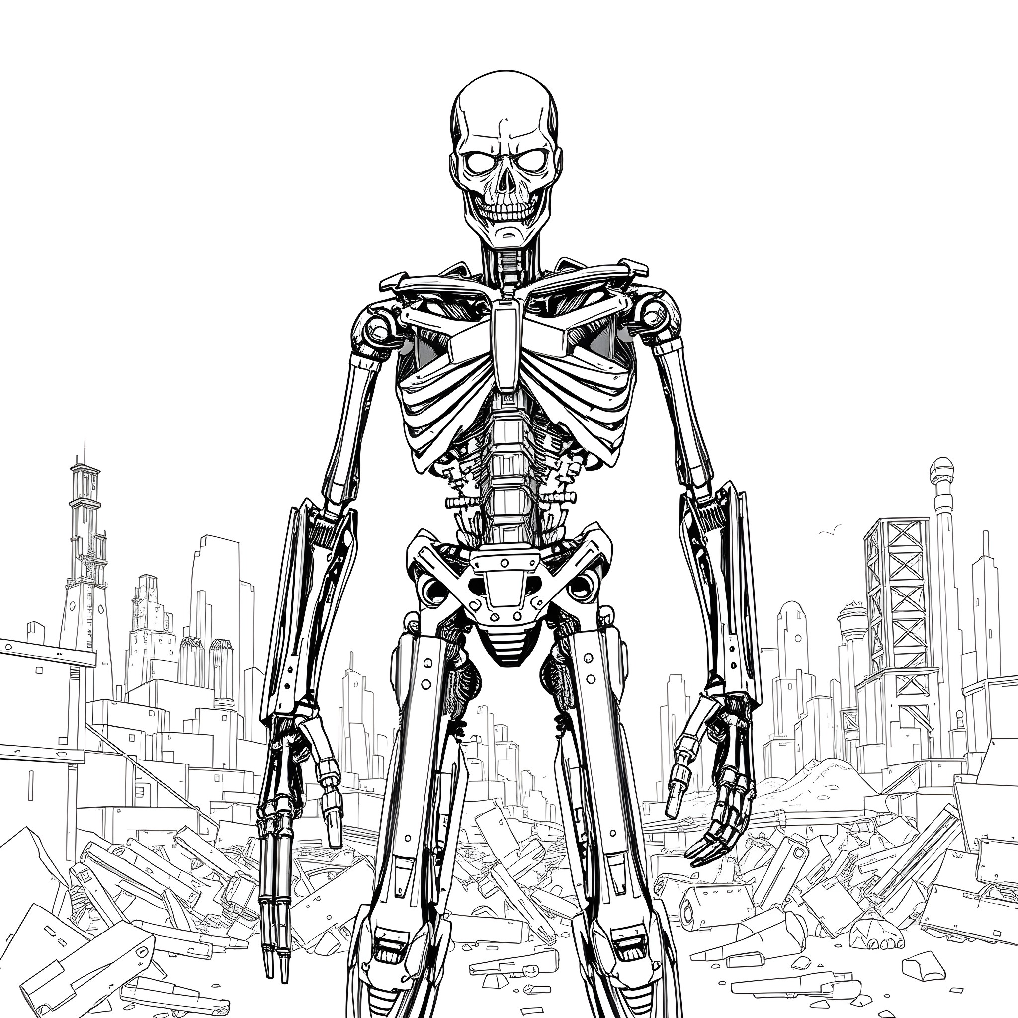 7 Best Terminator Coloring Pages (Free Printable PDFs)