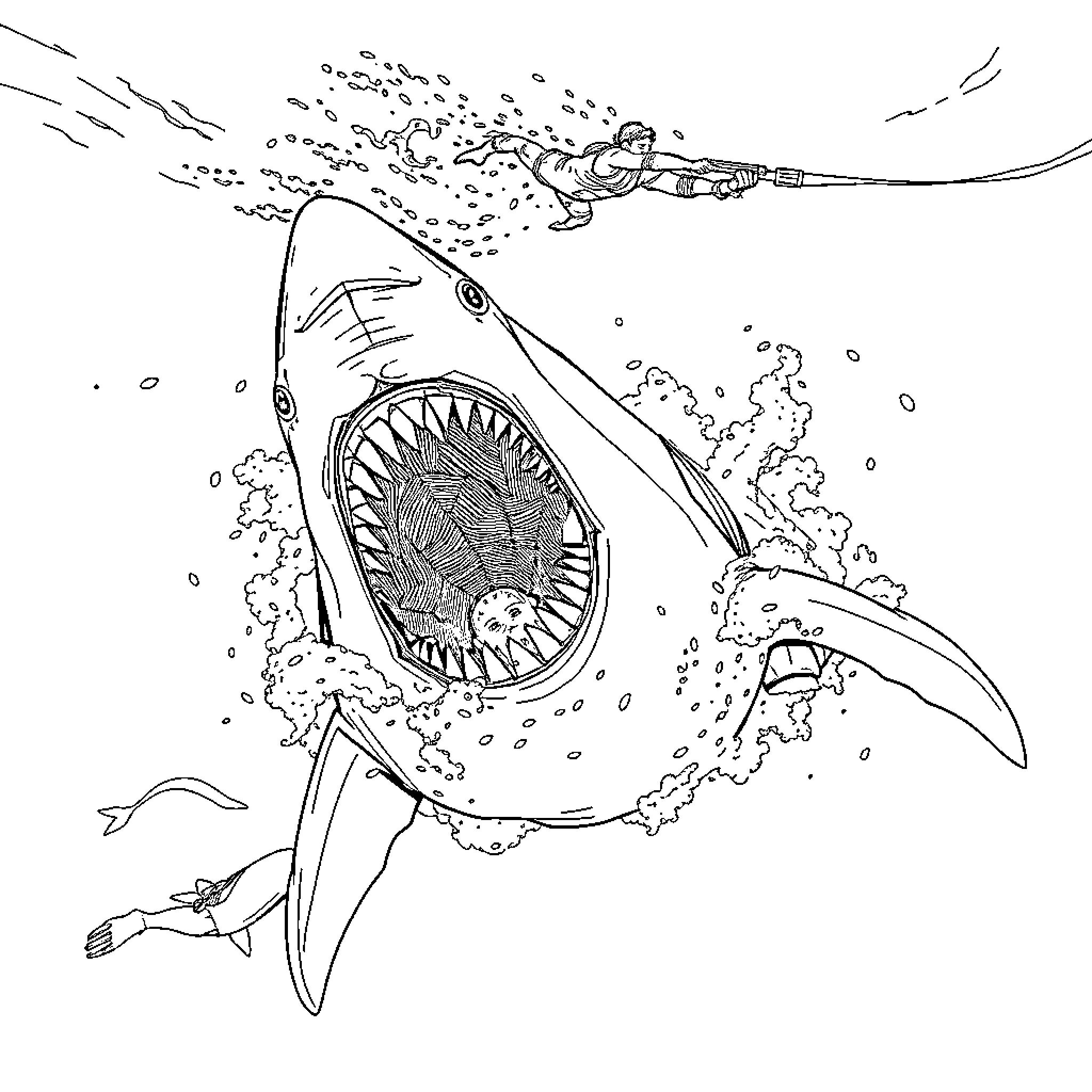 Best Jaws Coloring Pages (Free Printable PDF)