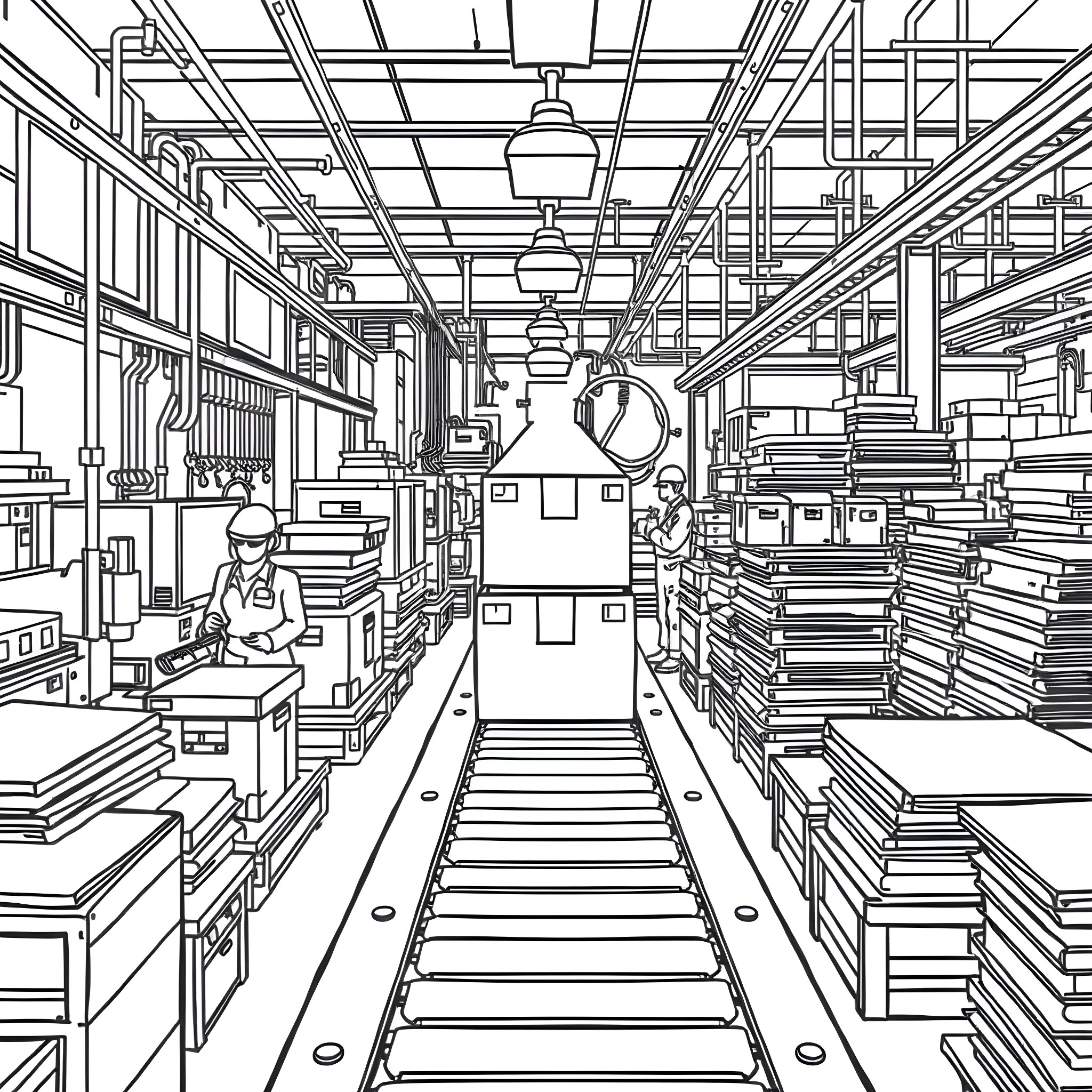 1 Best Factory Coloring Pages (Free Printable PDFs)