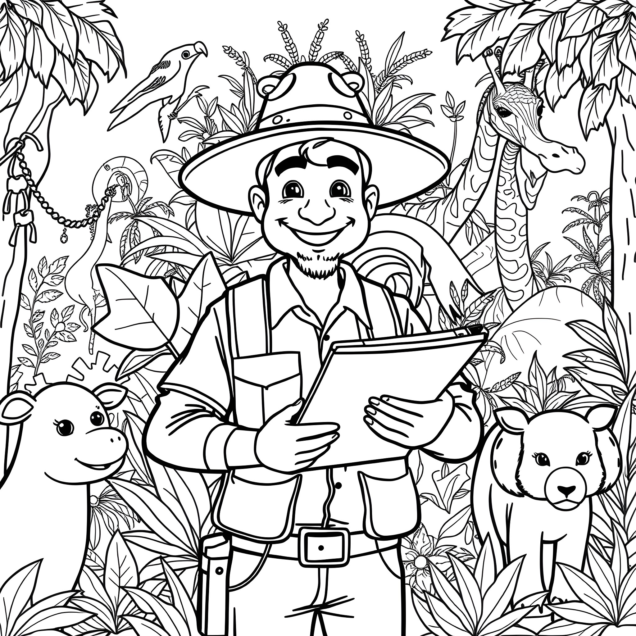 30 Best Zookeeper Coloring Pages (Free Printable PDFs)