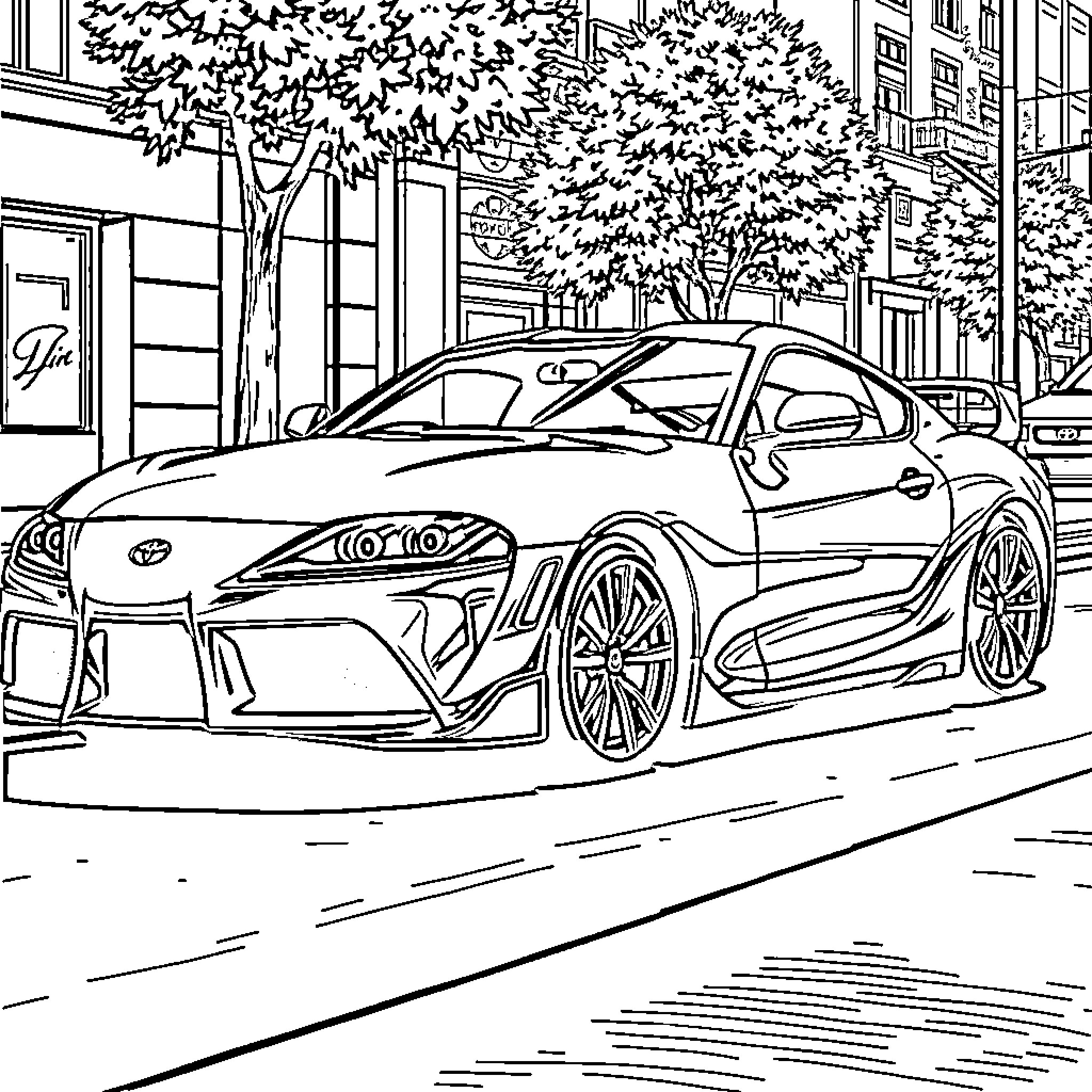 Best Toyota Supra Coloring Pages (Free Printable PDF)