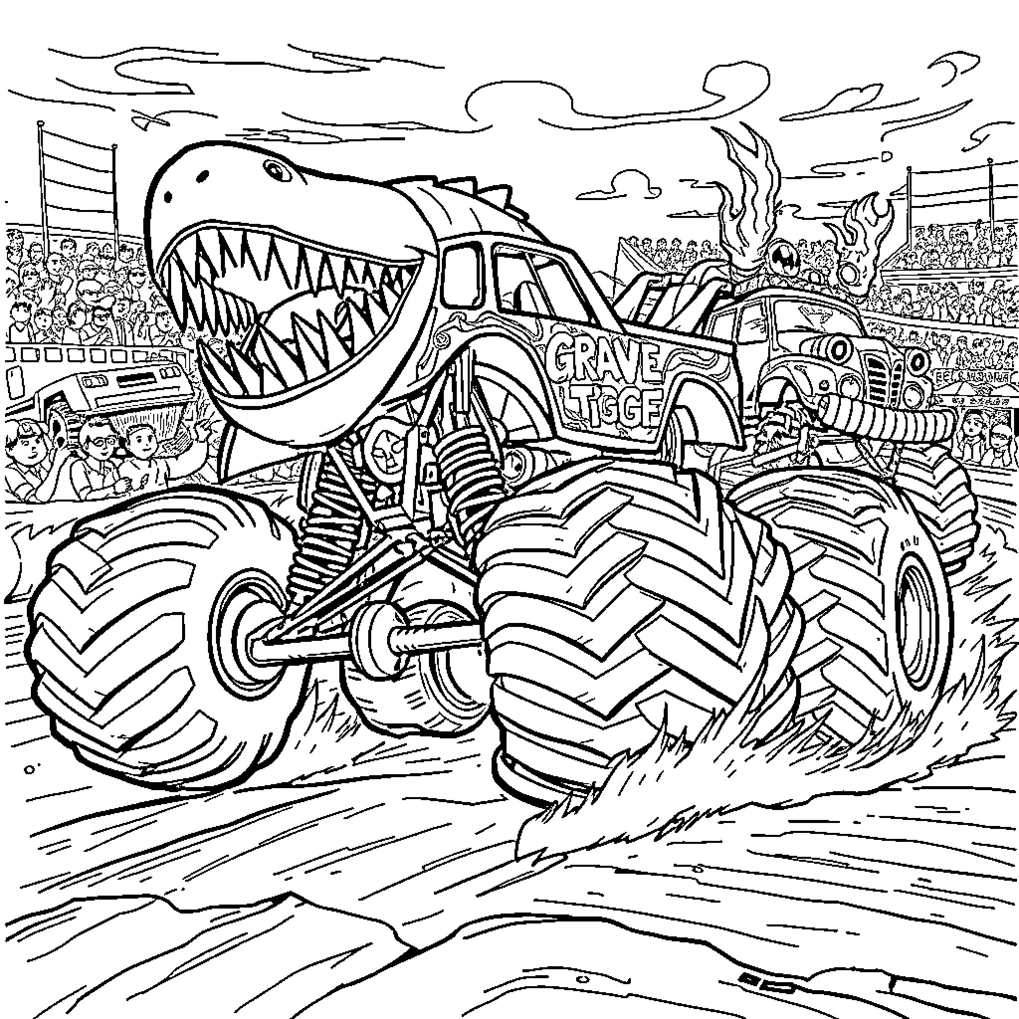 Best Monster Truck Coloring Pages (Free Printable PDF)