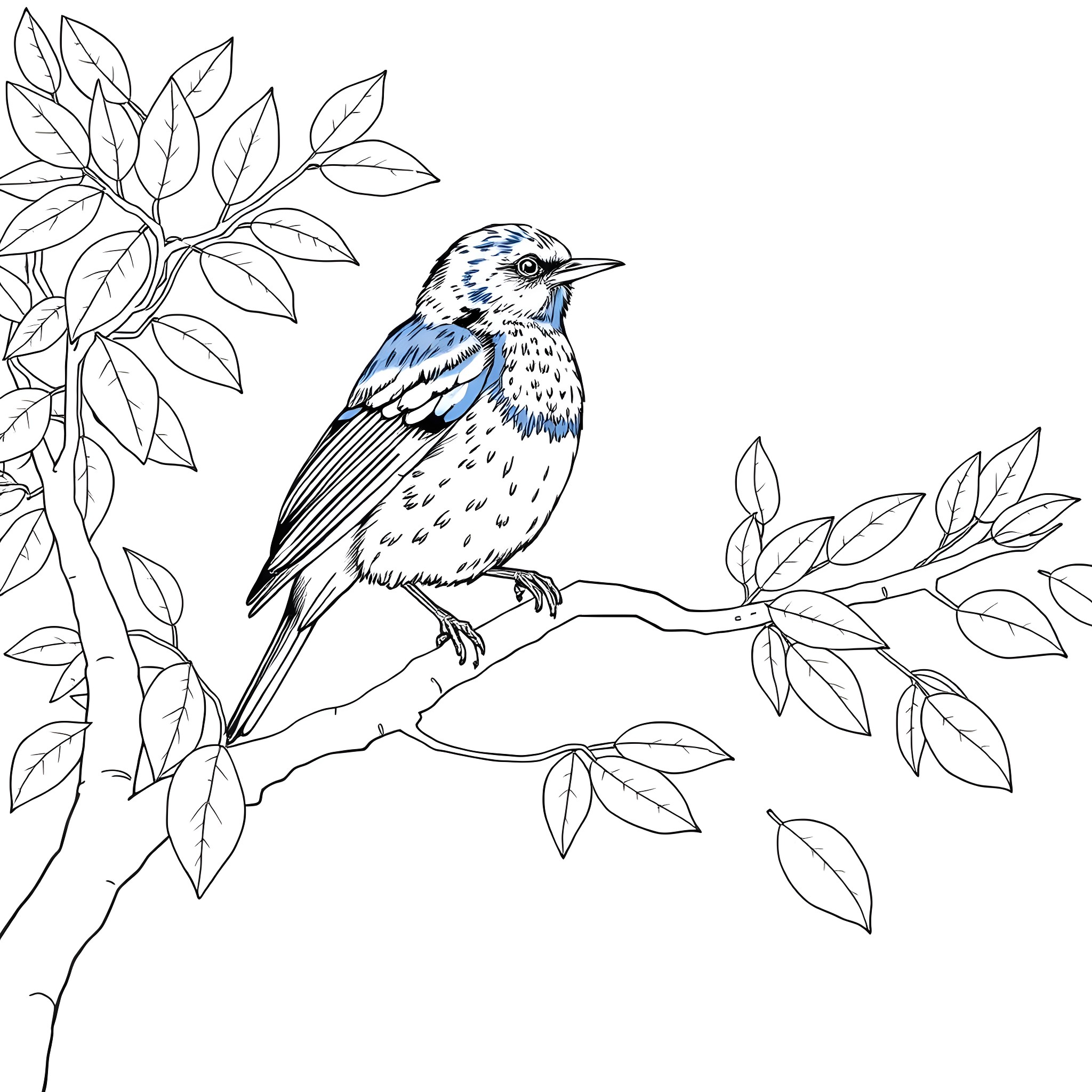 15 Best Indigo Bunting Coloring Pages (Free Printable PDFs)