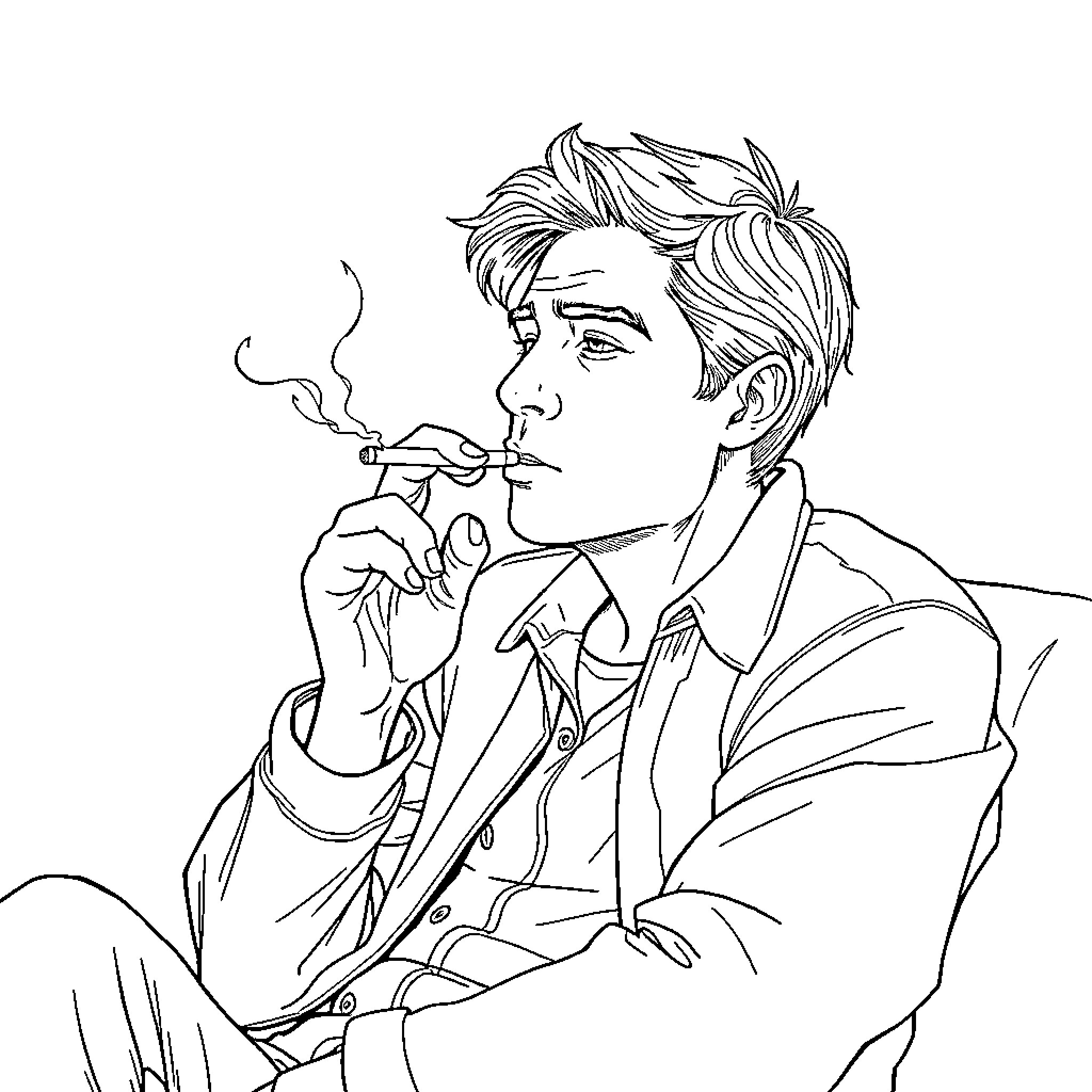 Best Smoking Coloring Pages (Free Printable PDF)