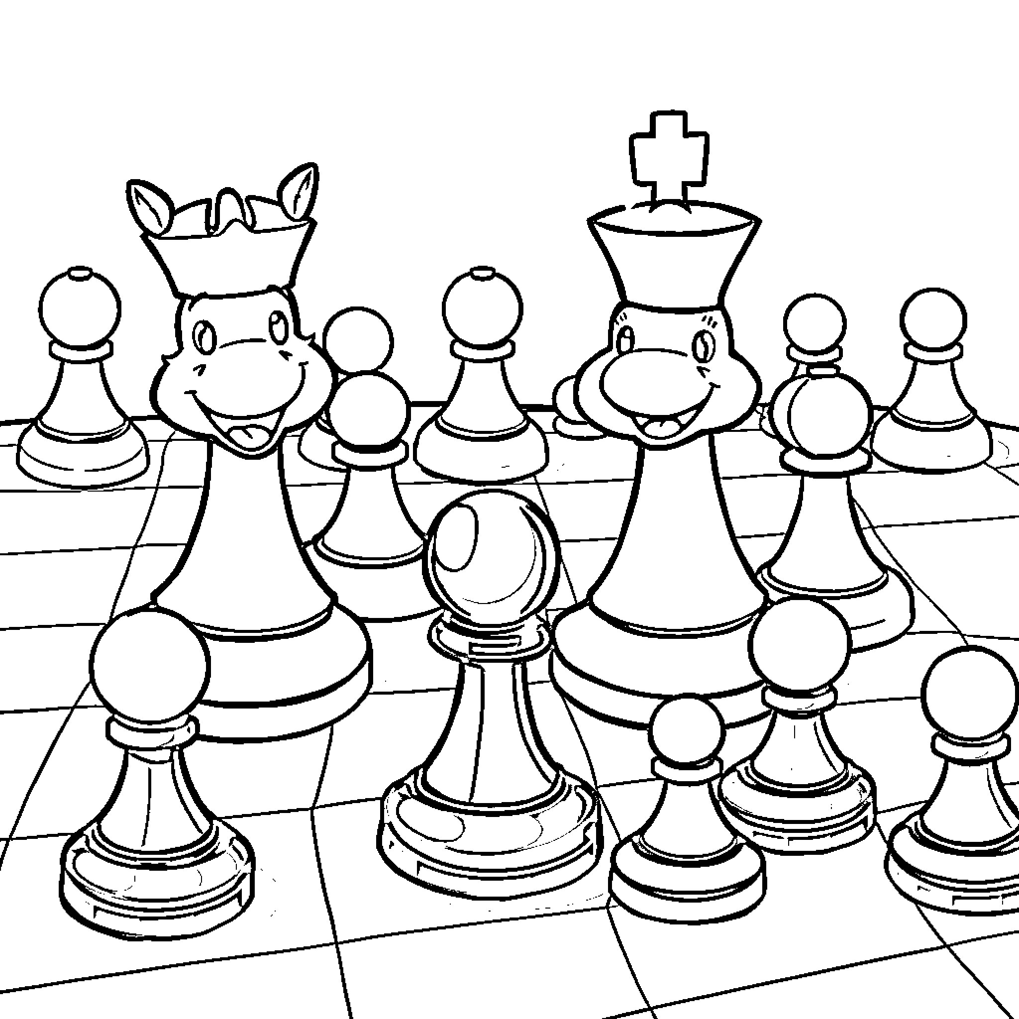 Best Chess Coloring Pages (Free Printable PDF)