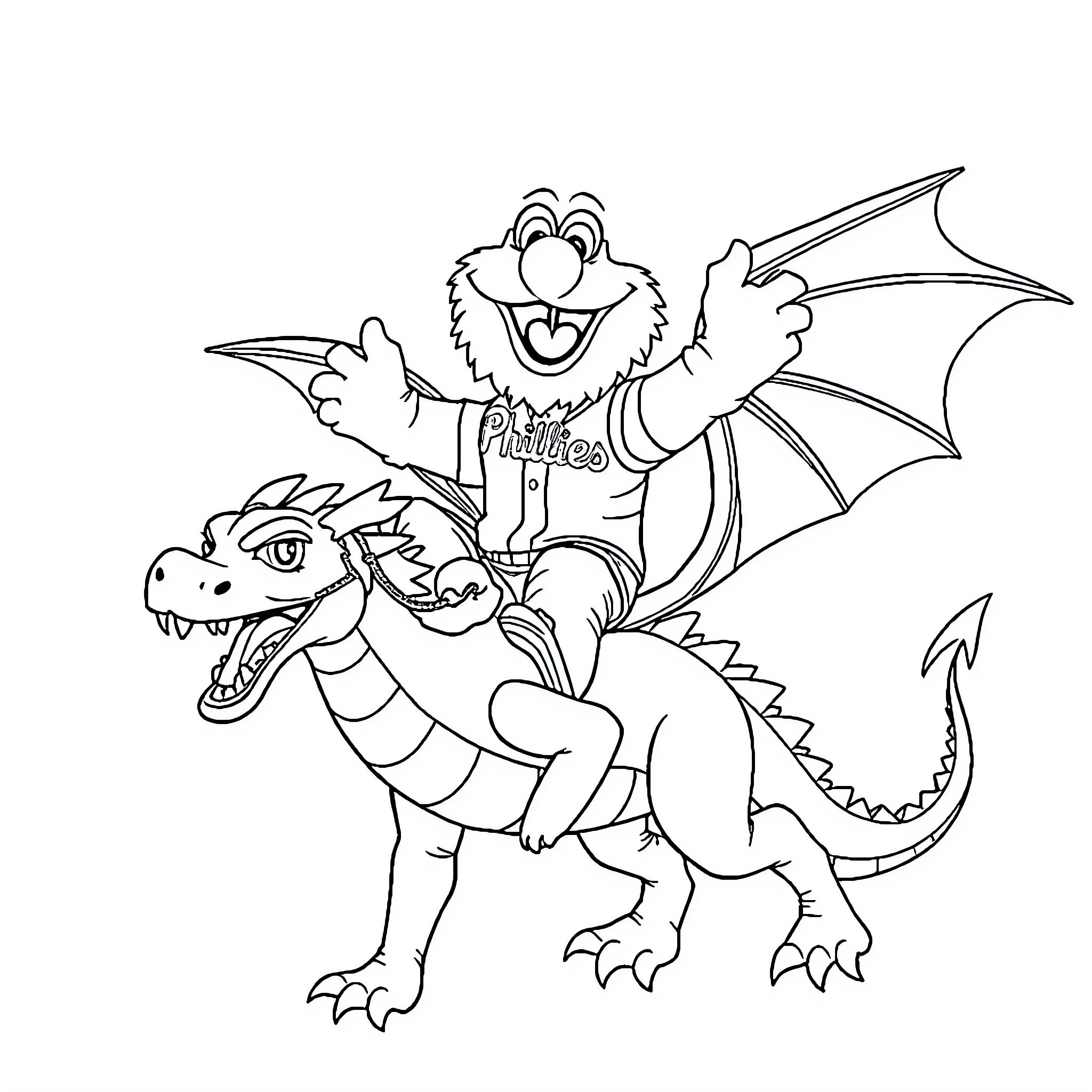 Best Phillies Phanatic Coloring Pages (Free Printable PDF)