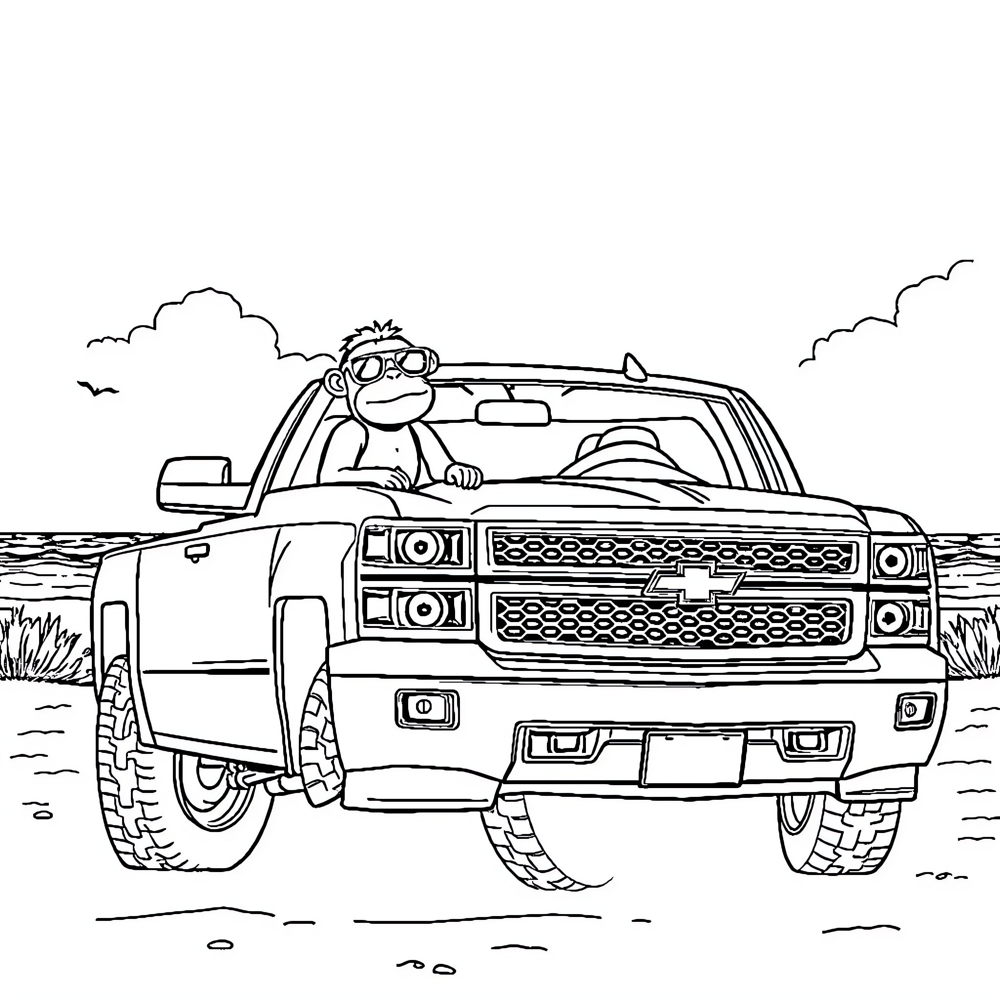 Best Chevy Silverado Coloring Pages (Free Printable PDF)
