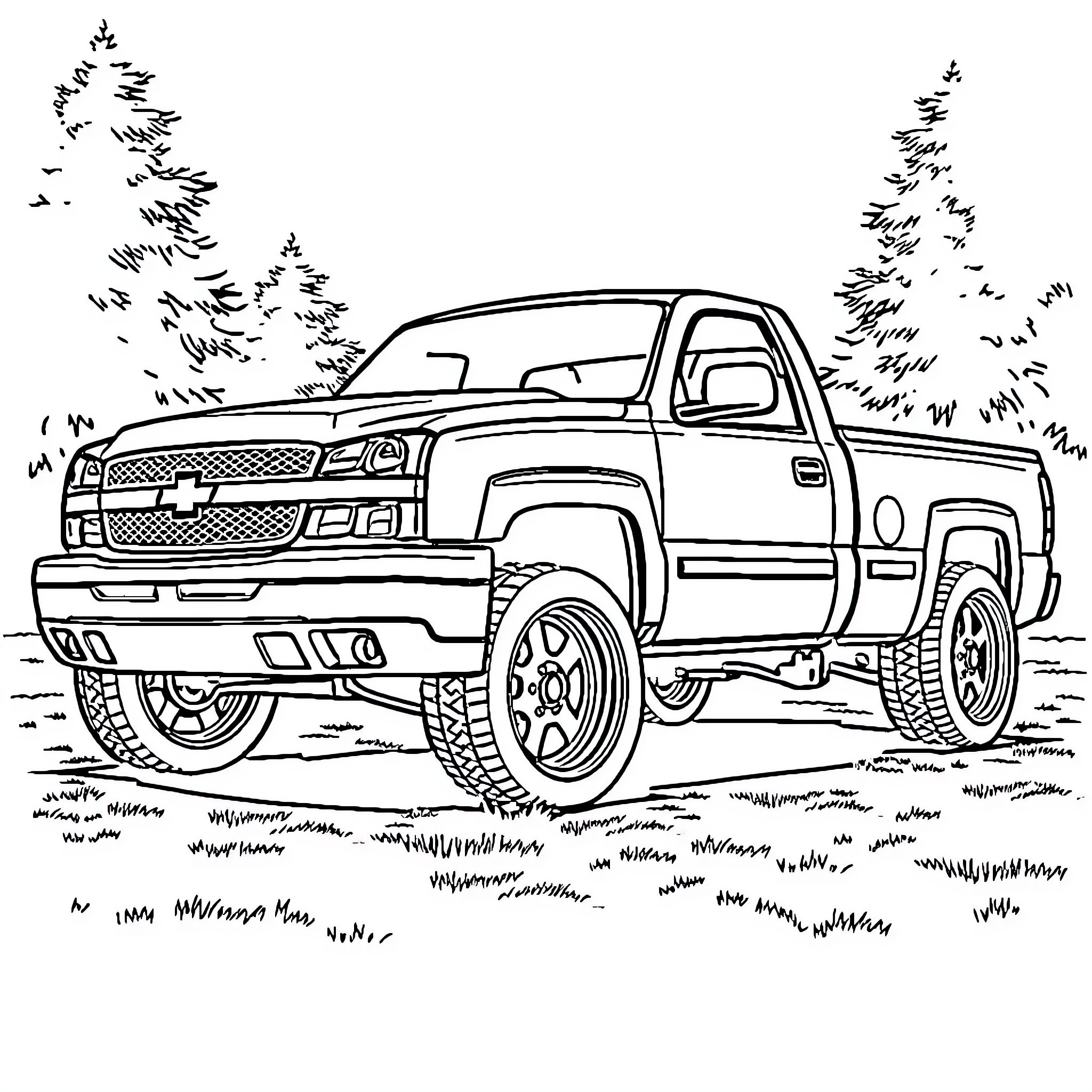 Best Chevy Silverado Coloring Pages (Free Printable PDF)