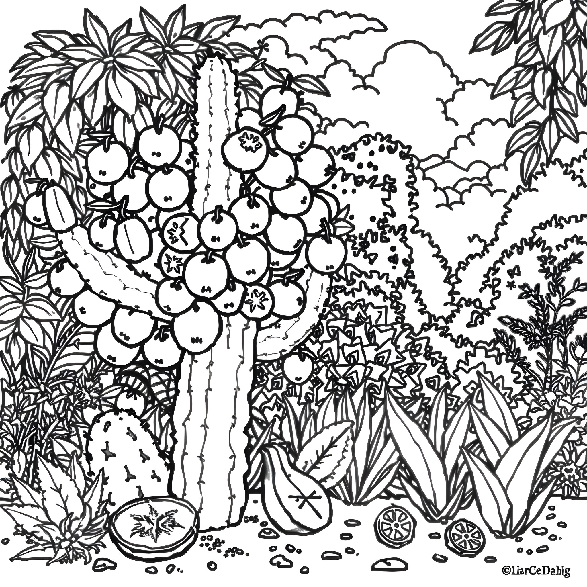 Best Cactus Coloring Pages (Free Printable PDF)