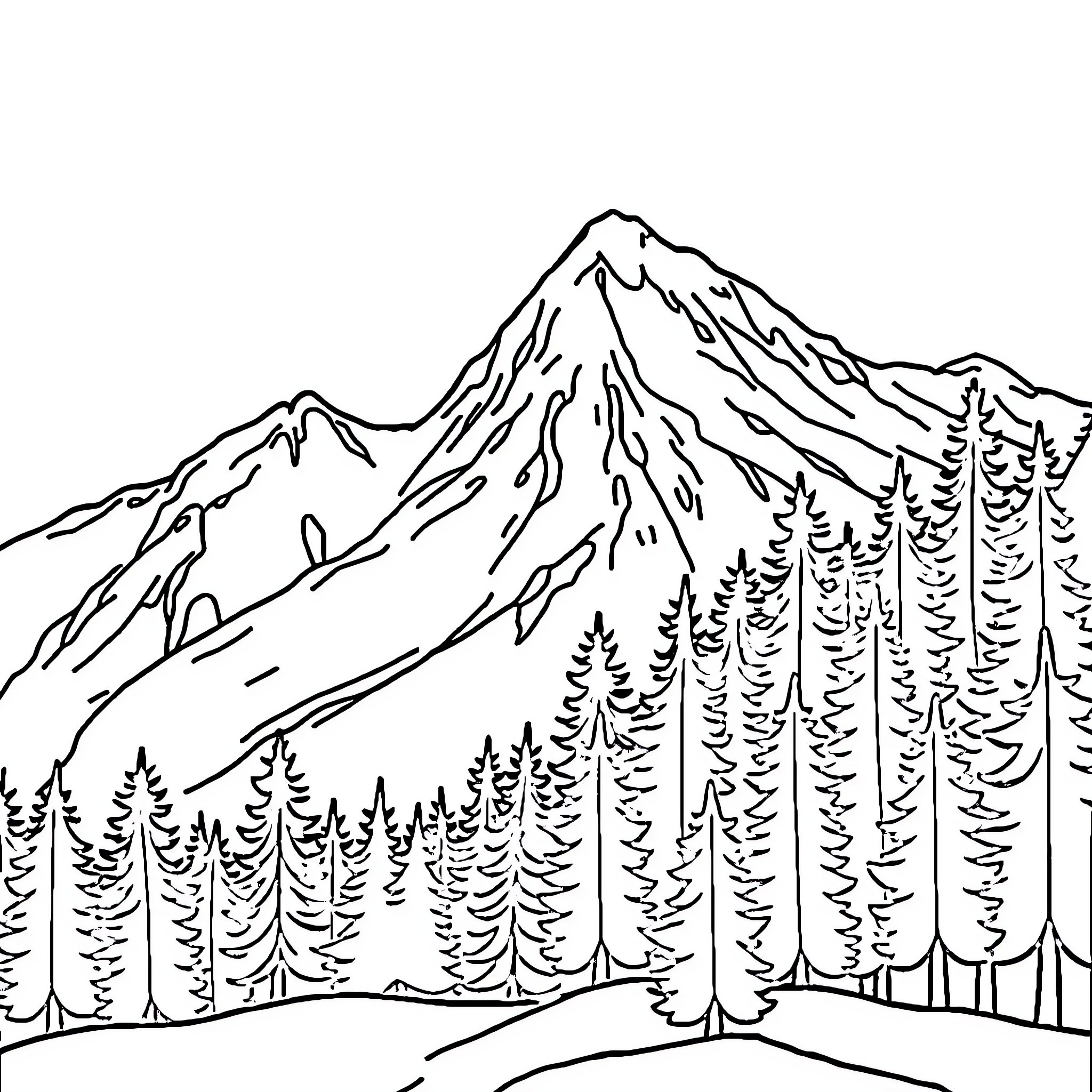 Best Mountain Coloring Pages (Free Printable PDF)