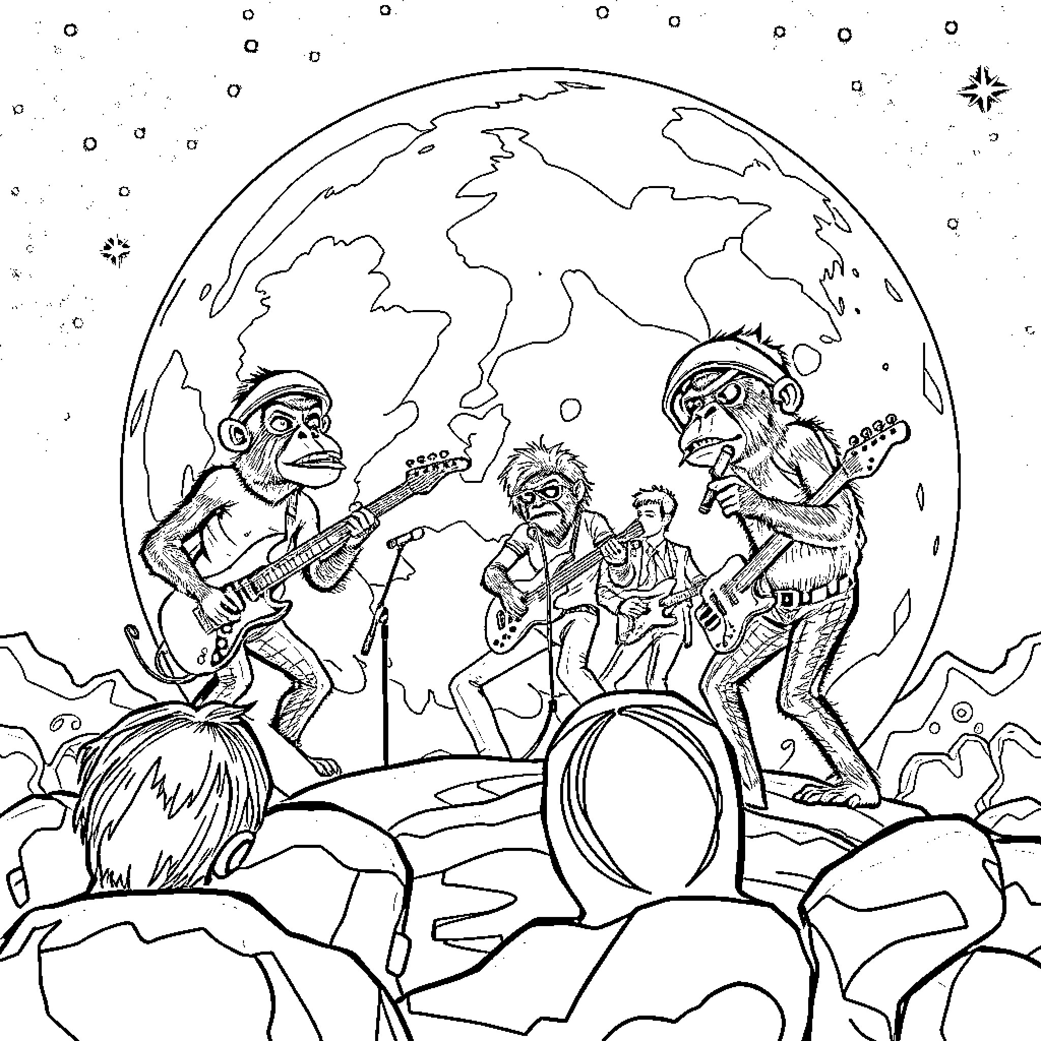 Best Gorillaz Coloring Pages (Free Printable PDF)