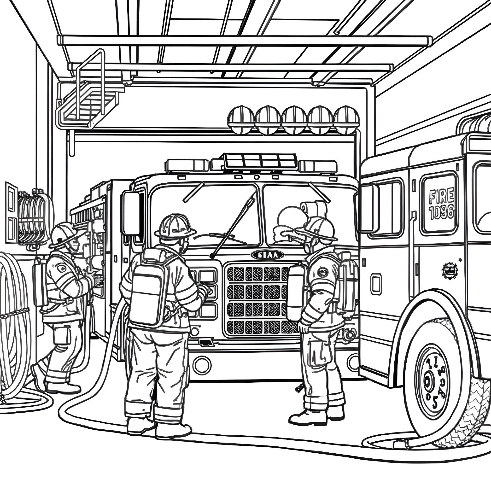 Best Fire Engine Coloring Pages (Free Printable PDF)